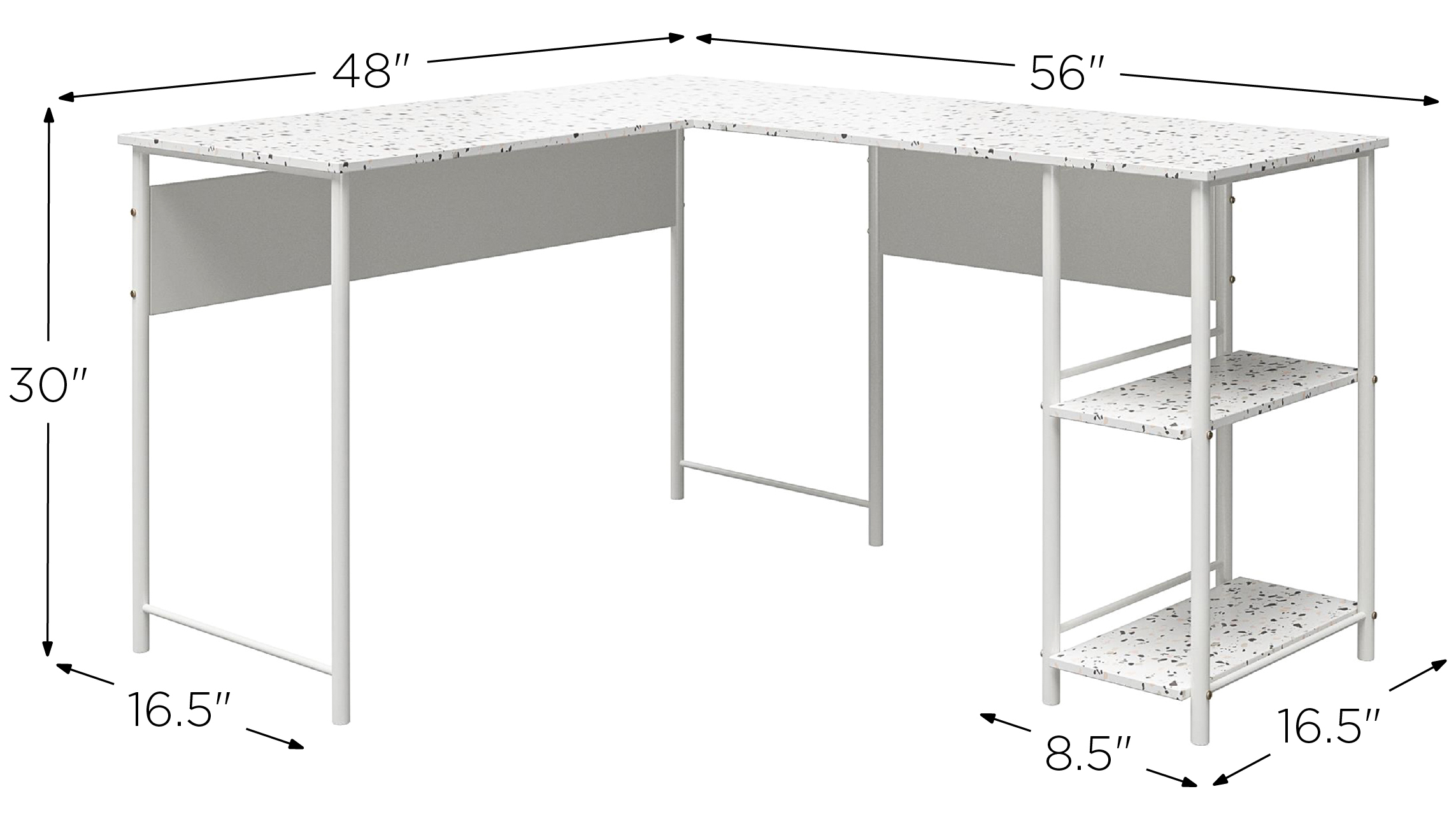 Ameriwood Home Berkeley L Desk | Raymour & Flanigan
