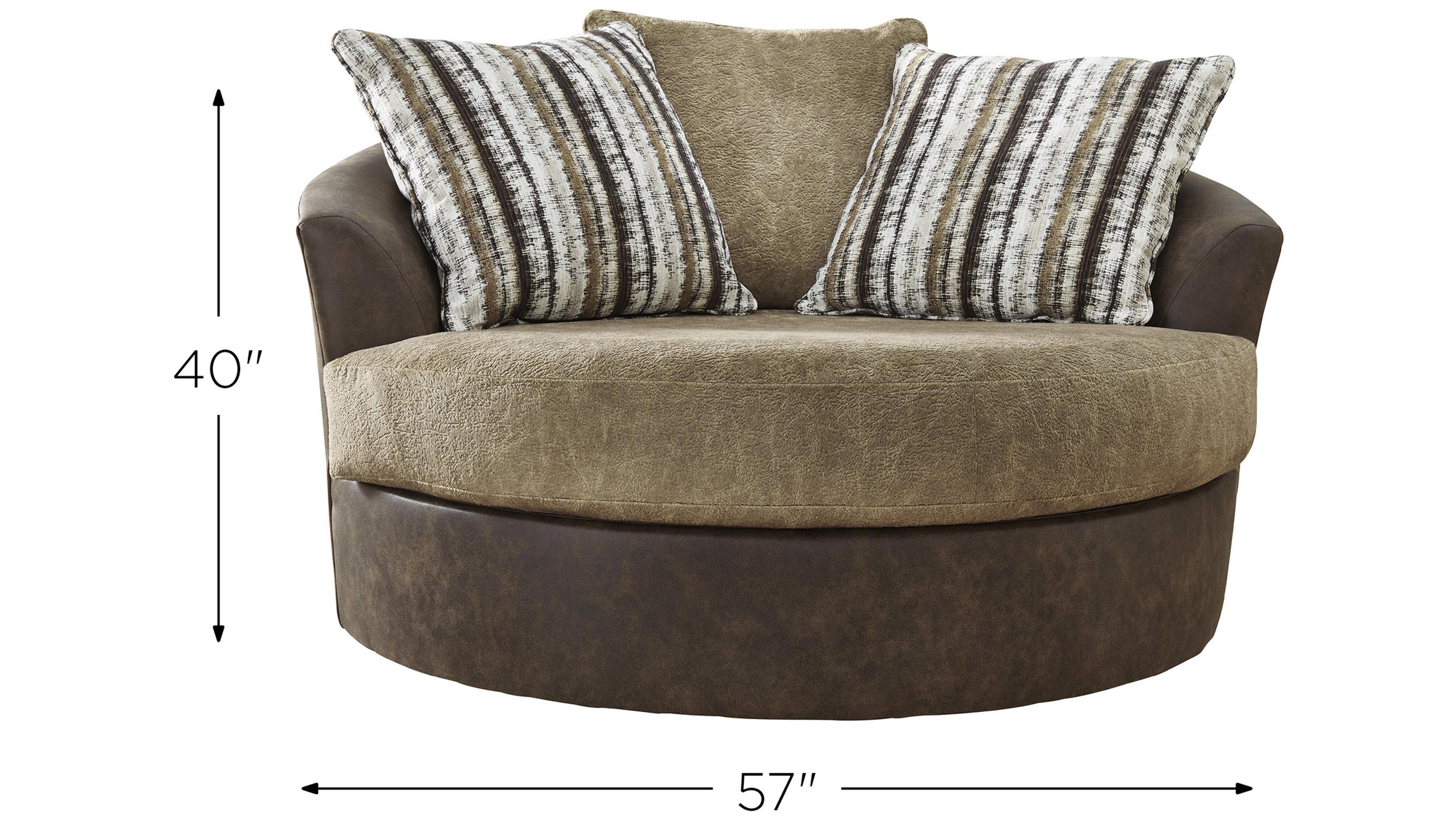 Alesbury Oversized Swivel Accent Chair | Raymour & Flanigan