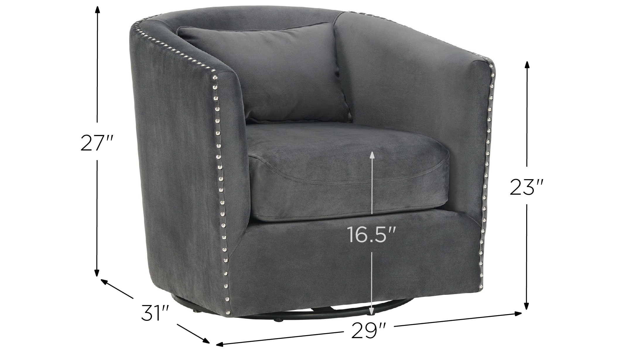 Zola Swivel Chair | Raymour & Flanigan