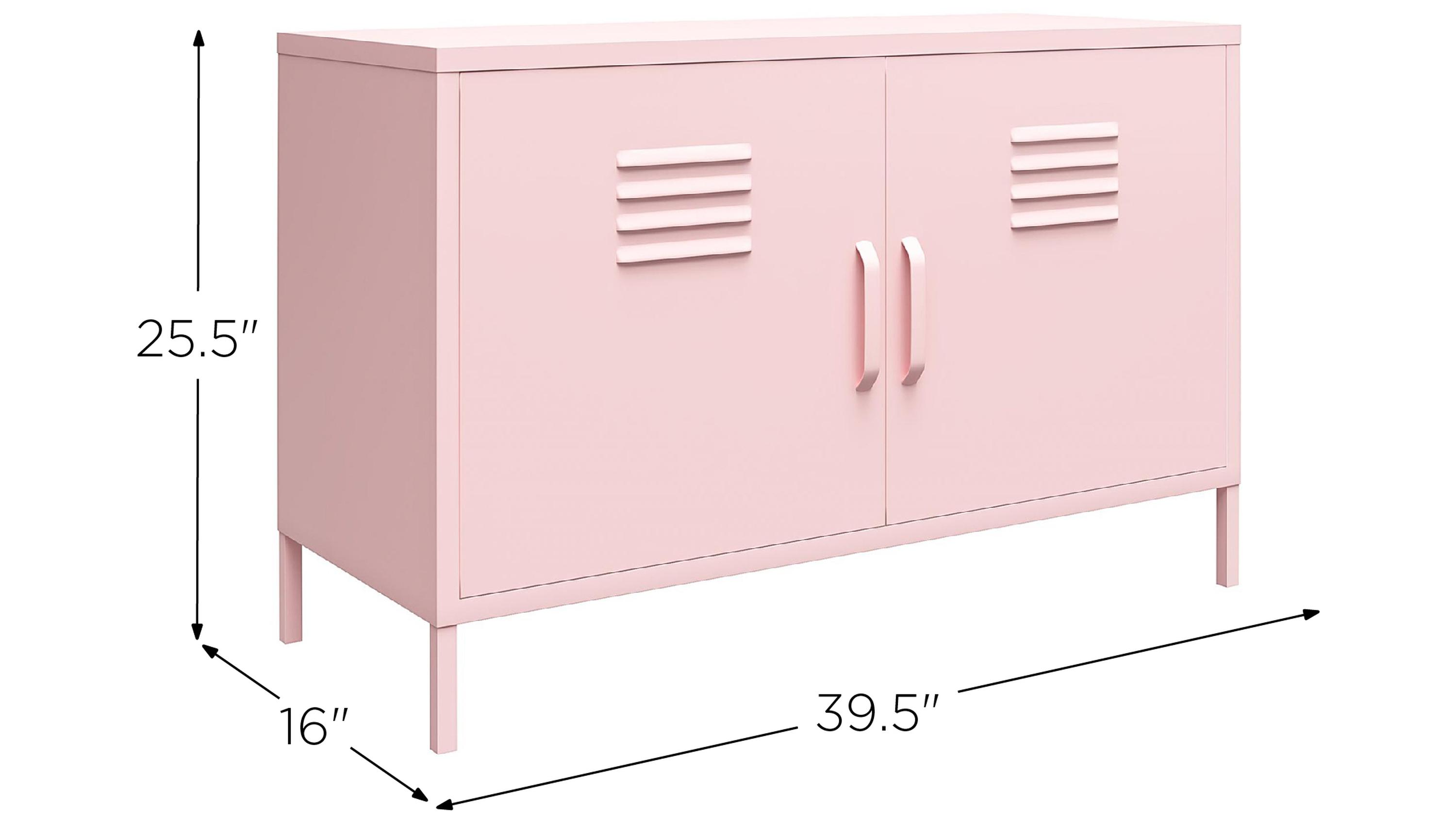 Novogratz Cache Two Door Metal Locker Accent Cabinet | Raymour & Flanigan