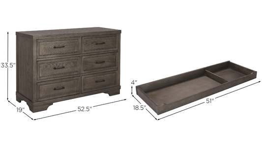 Carter Dresser with Changing Tray | Raymour & Flanigan