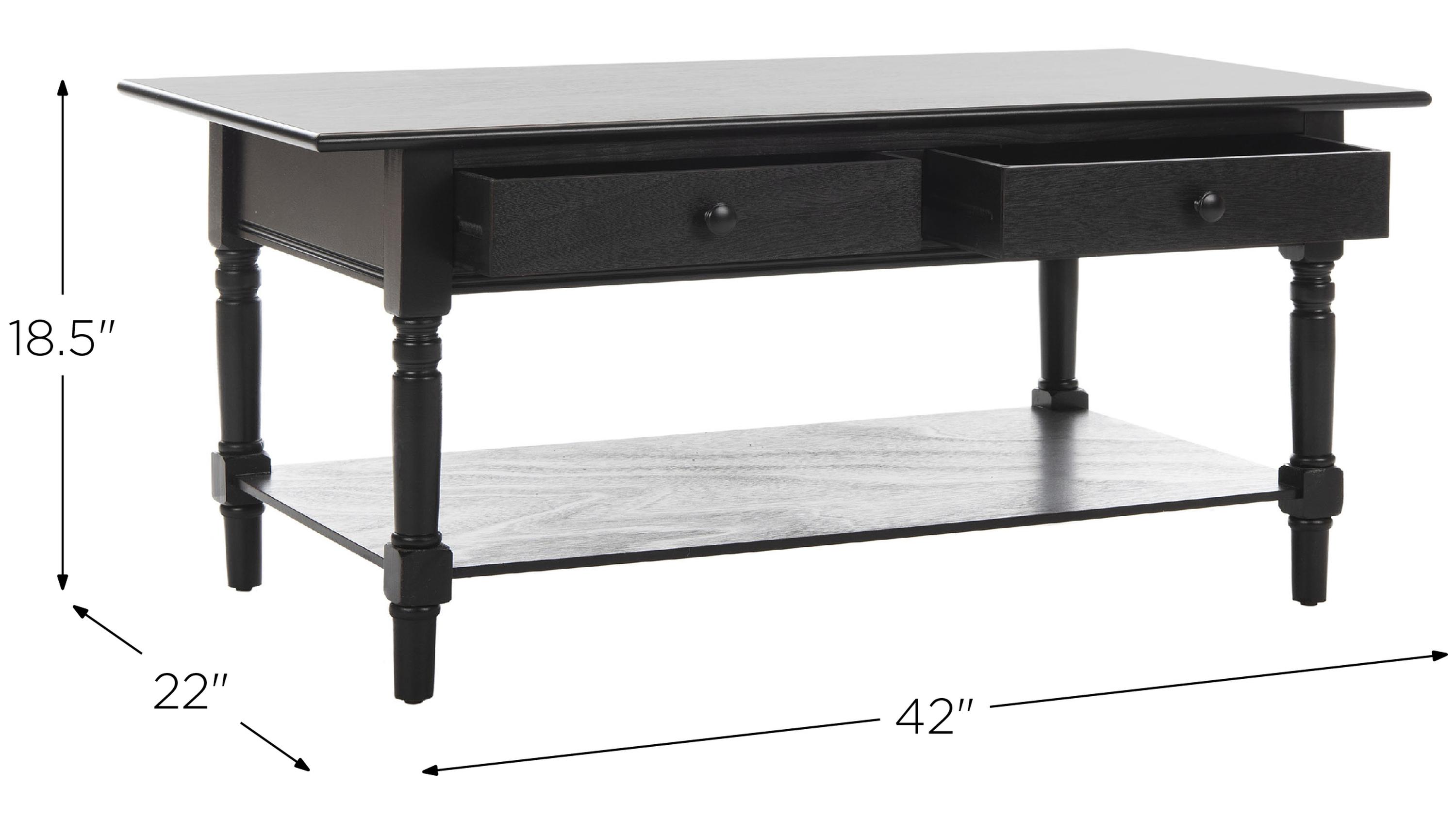 Alphonse 2 Drawer Coffee Table | Raymour & Flanigan