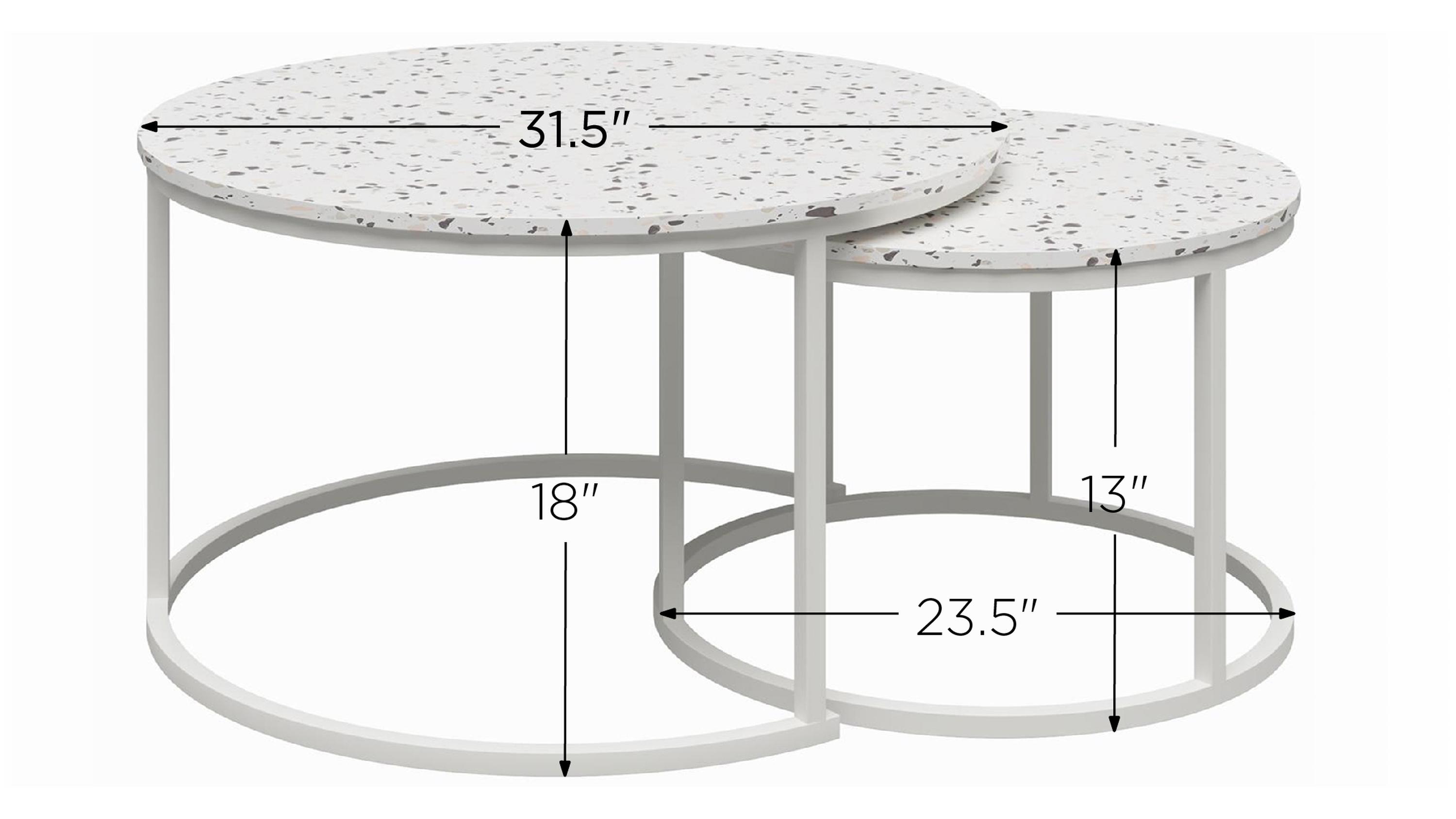 CosmoLiving Amelia Nesting Coffee Tables | Raymour & Flanigan