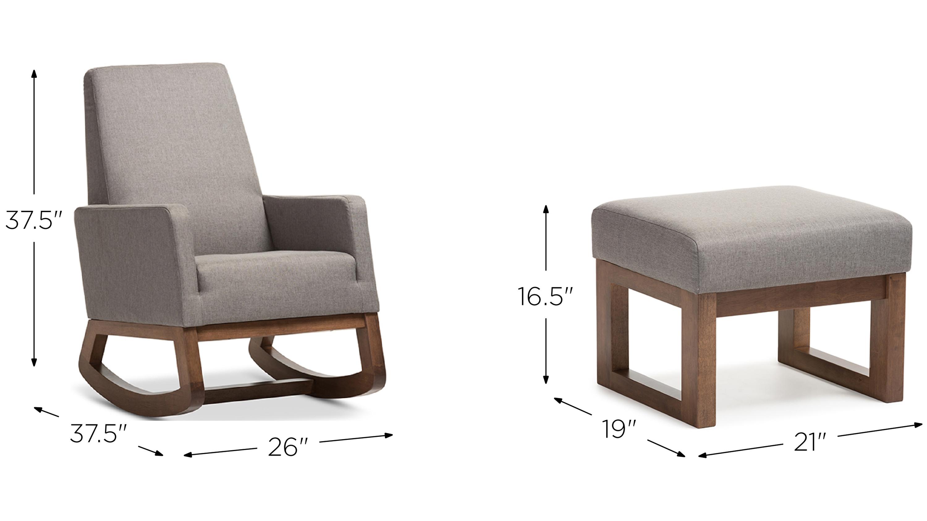 Yashiya Rocking Chair and Ottoman Set | Raymour & Flanigan