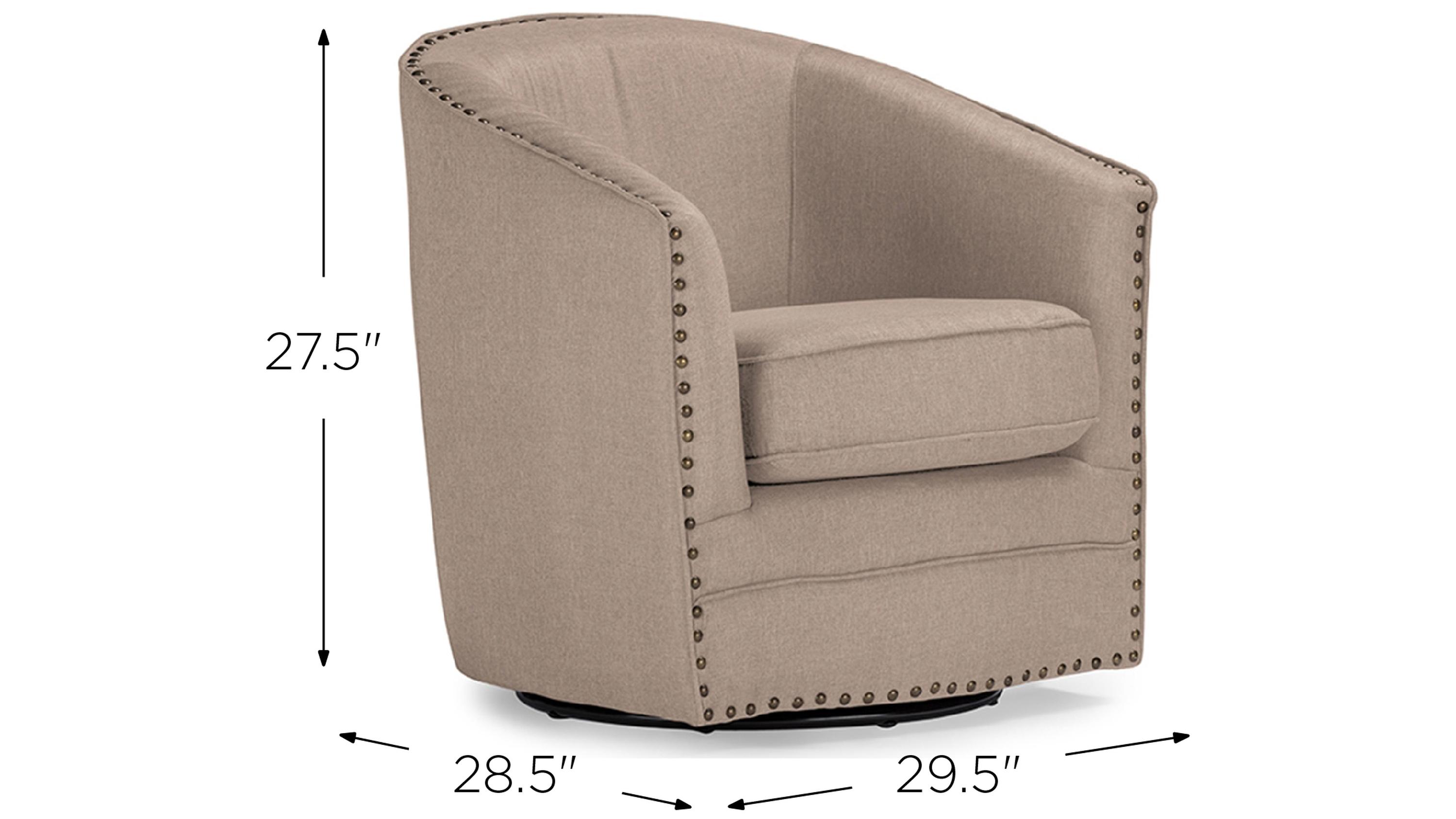Porter Swivel Tub Chair | Raymour & Flanigan