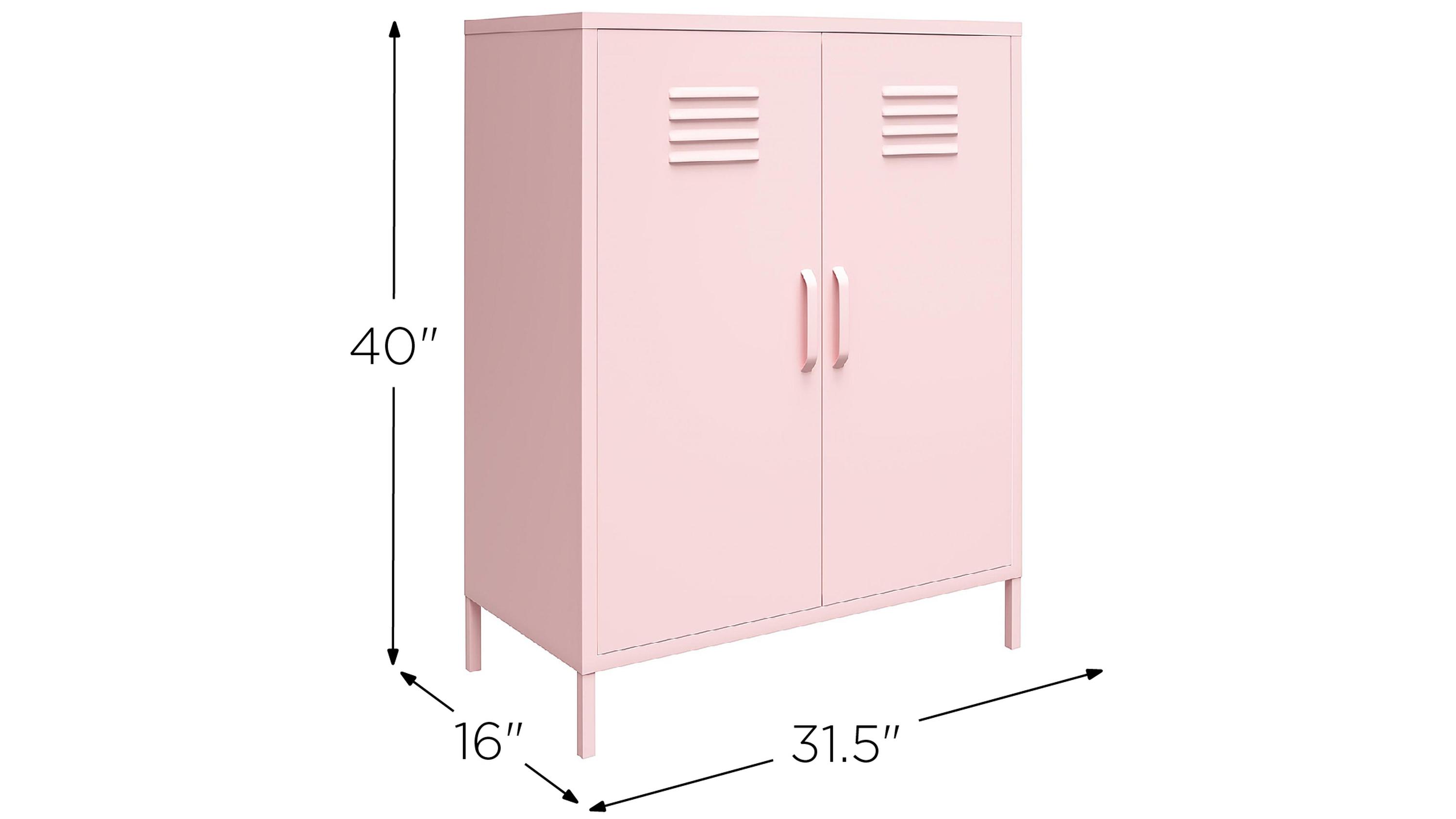 Novogratz Cache Two Door Metal Locker Storage Cabinet | Raymour & Flanigan