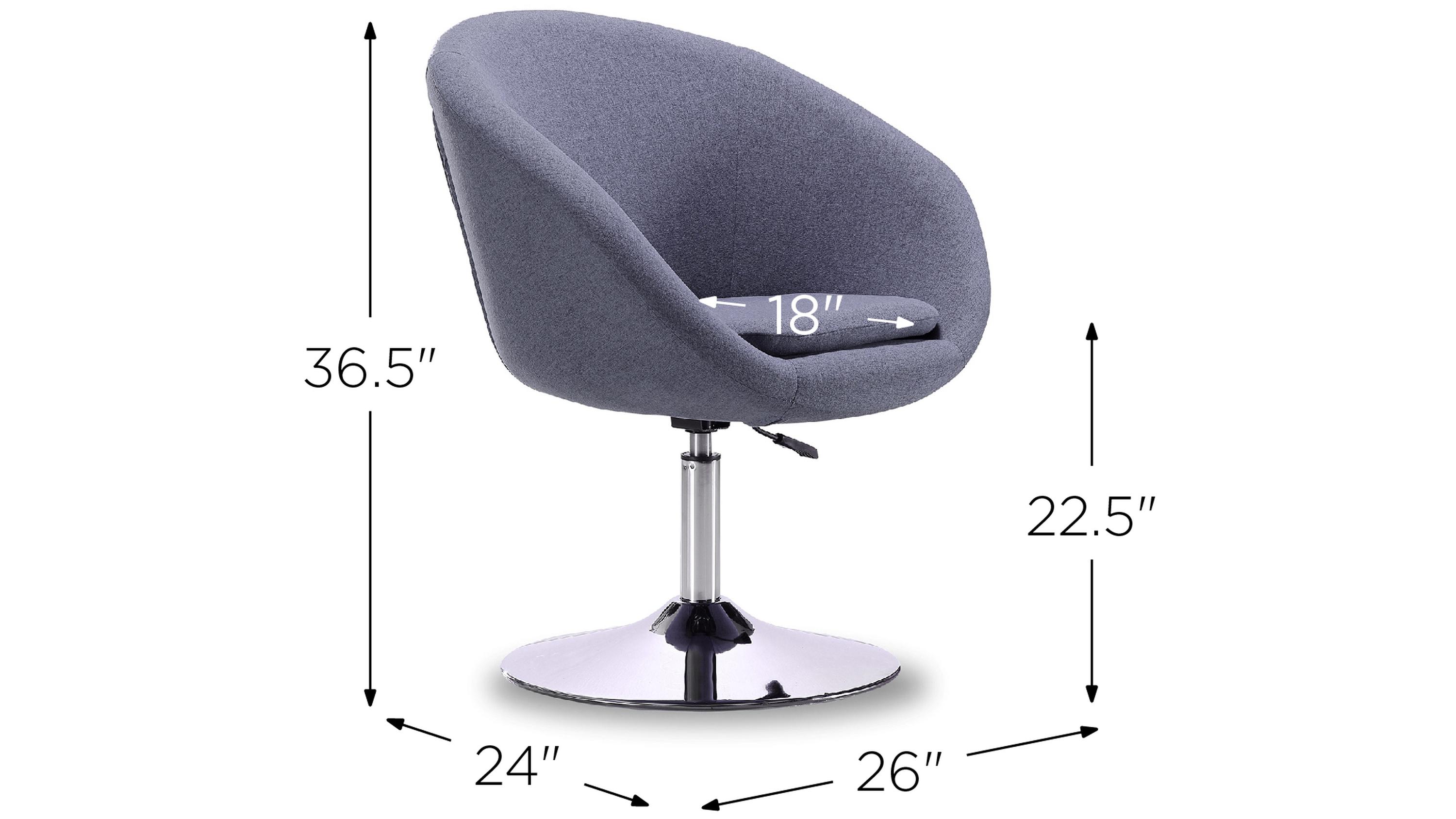 Hopper Swivel Adjustable Height Chair | Raymour & Flanigan