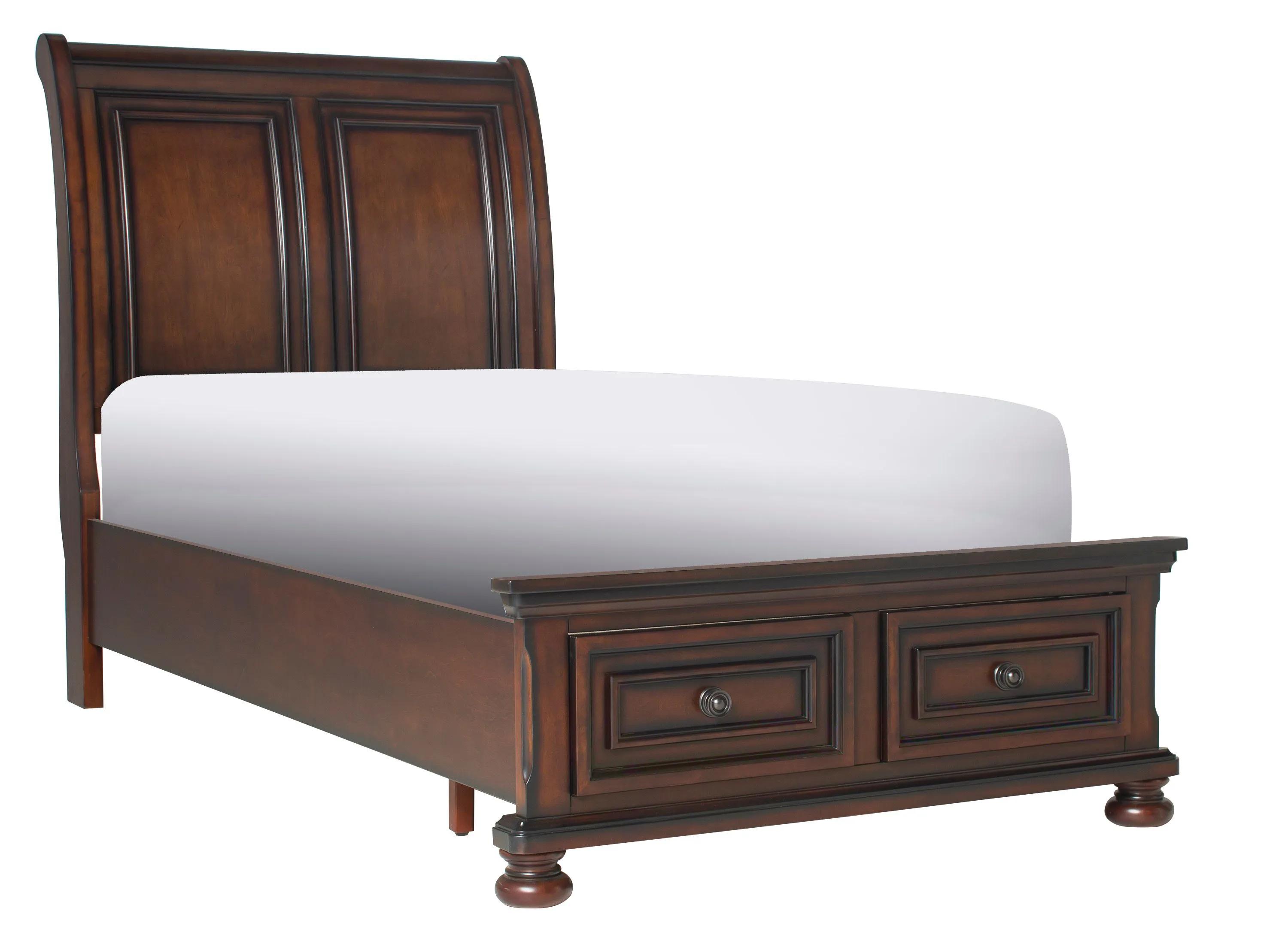 Donegan Sleigh Platform Storage Bed