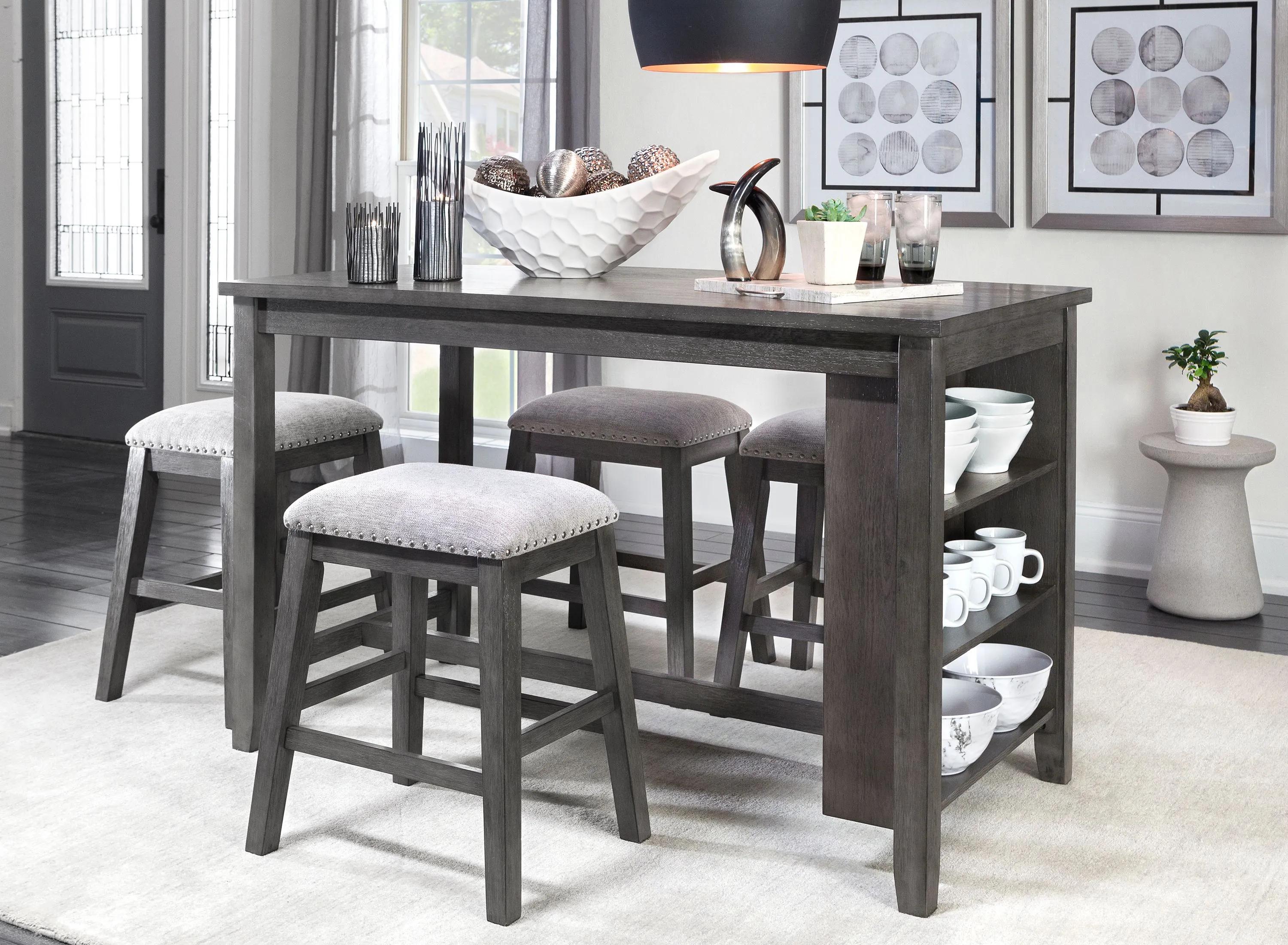 5 piece counter height dining set pub store