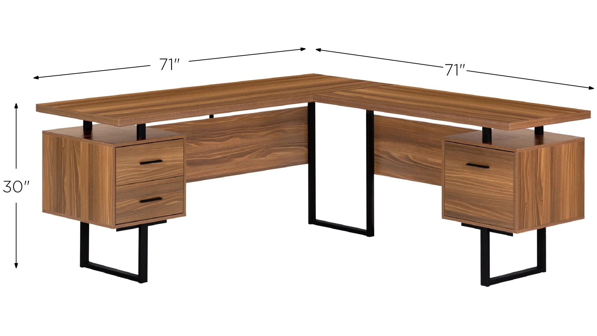 Gunnar Reversible L Shaped Computer Desk Raymour Flanigan
