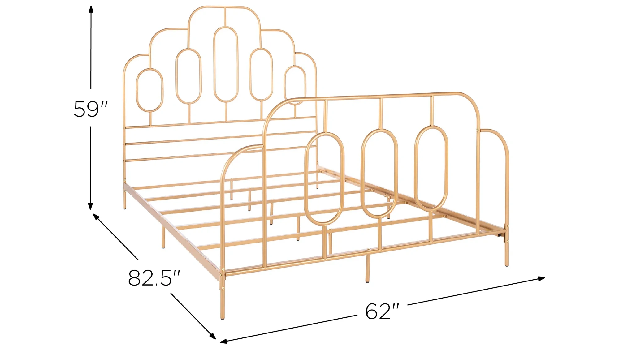 Paloma Metal Queen Bed Raymour Flanigan Raymour Flanigan