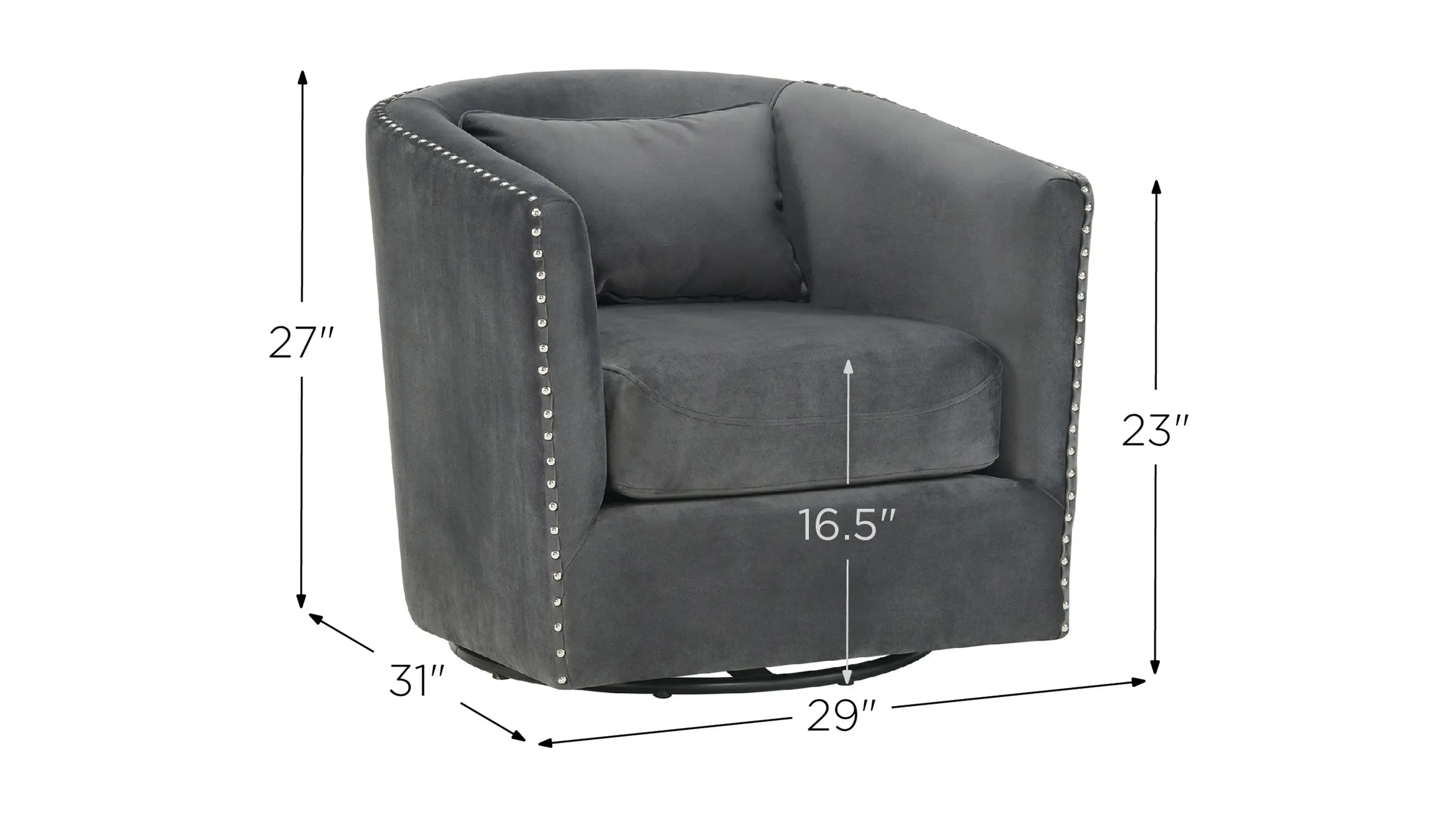 Zola Swivel Chair | Raymour & Flanigan