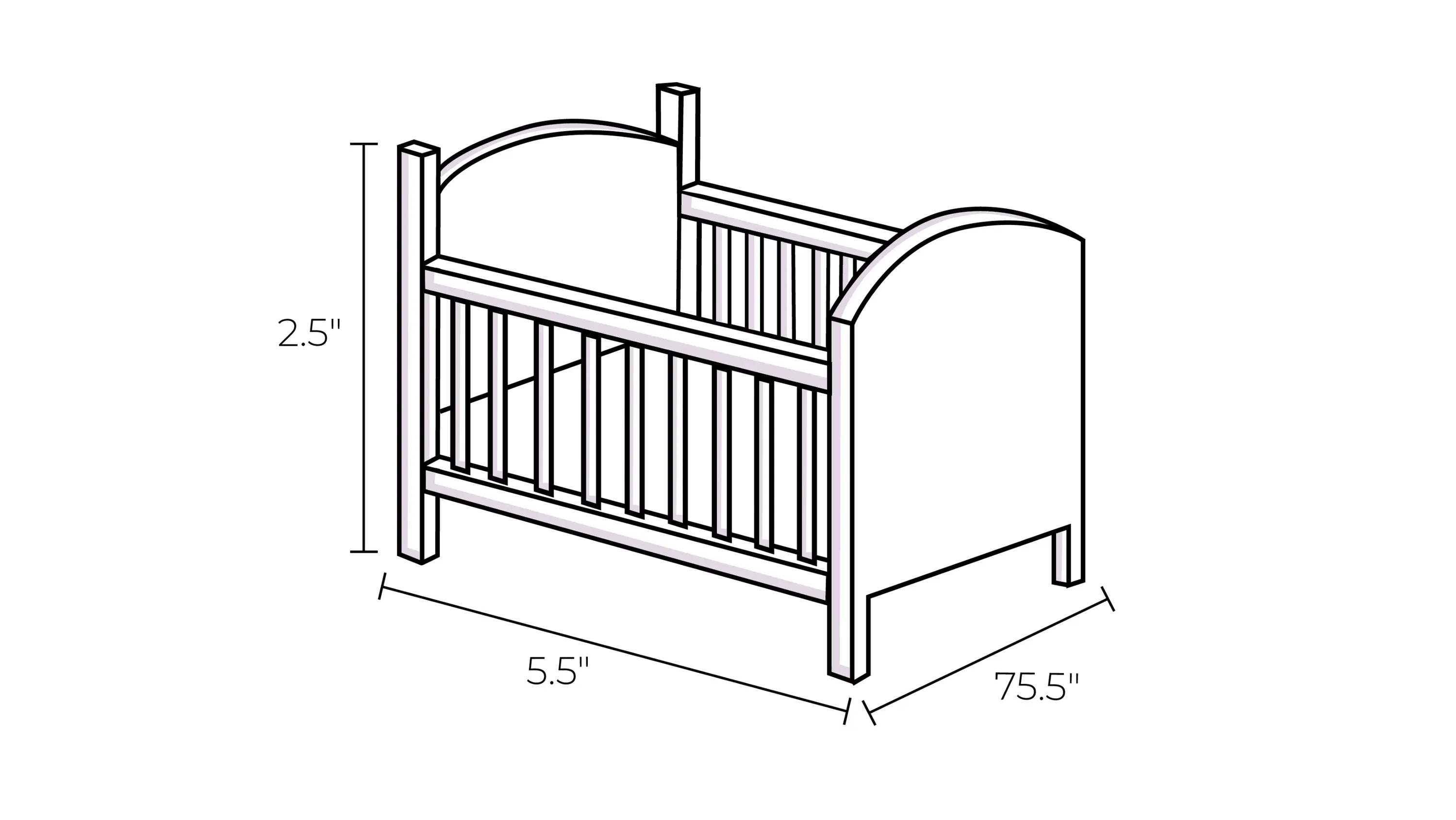 Bella Convertible Bed Rails | Raymour & Flanigan