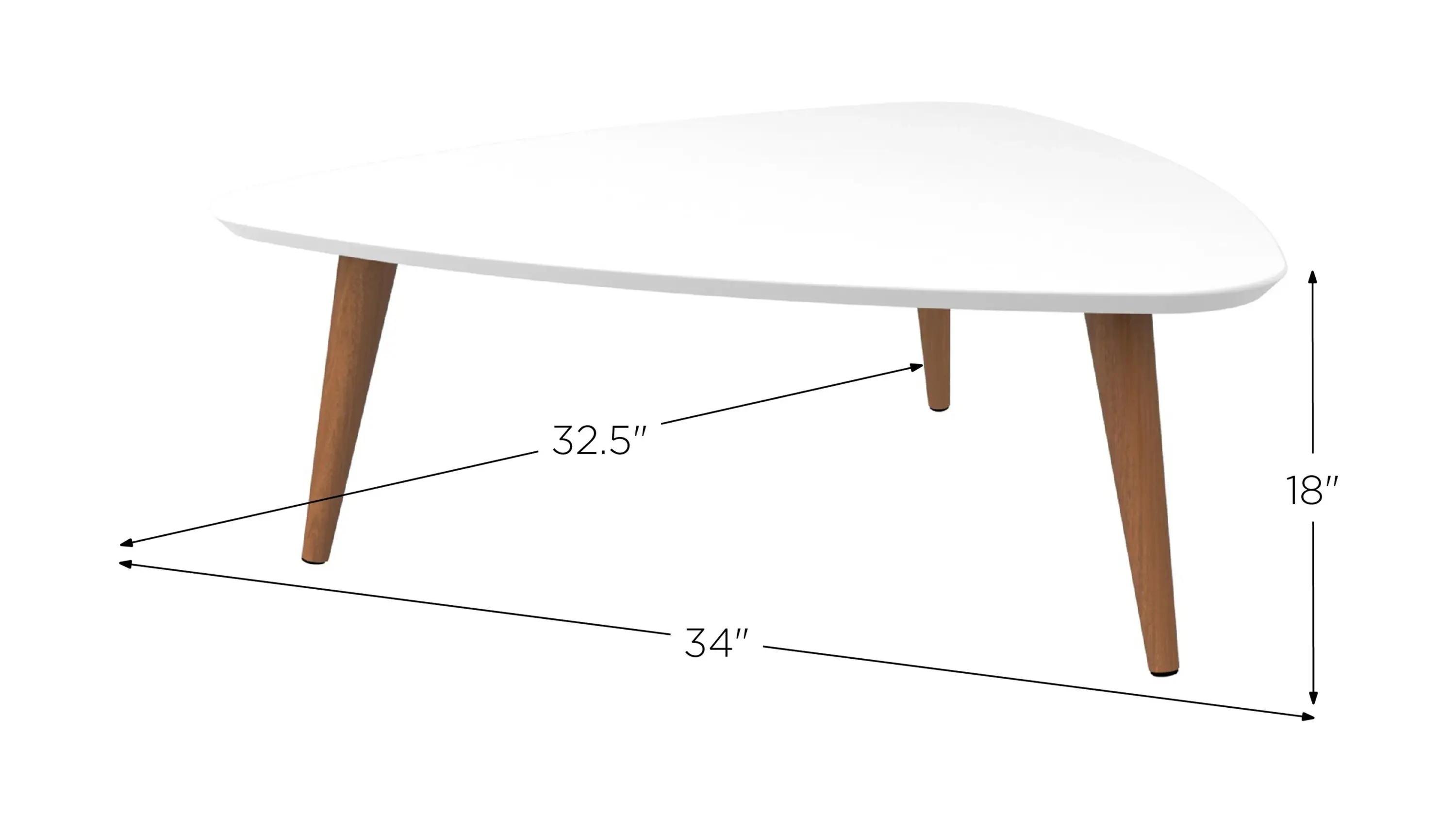 Utopia Low Triangle Coffee Table | Raymour & Flanigan