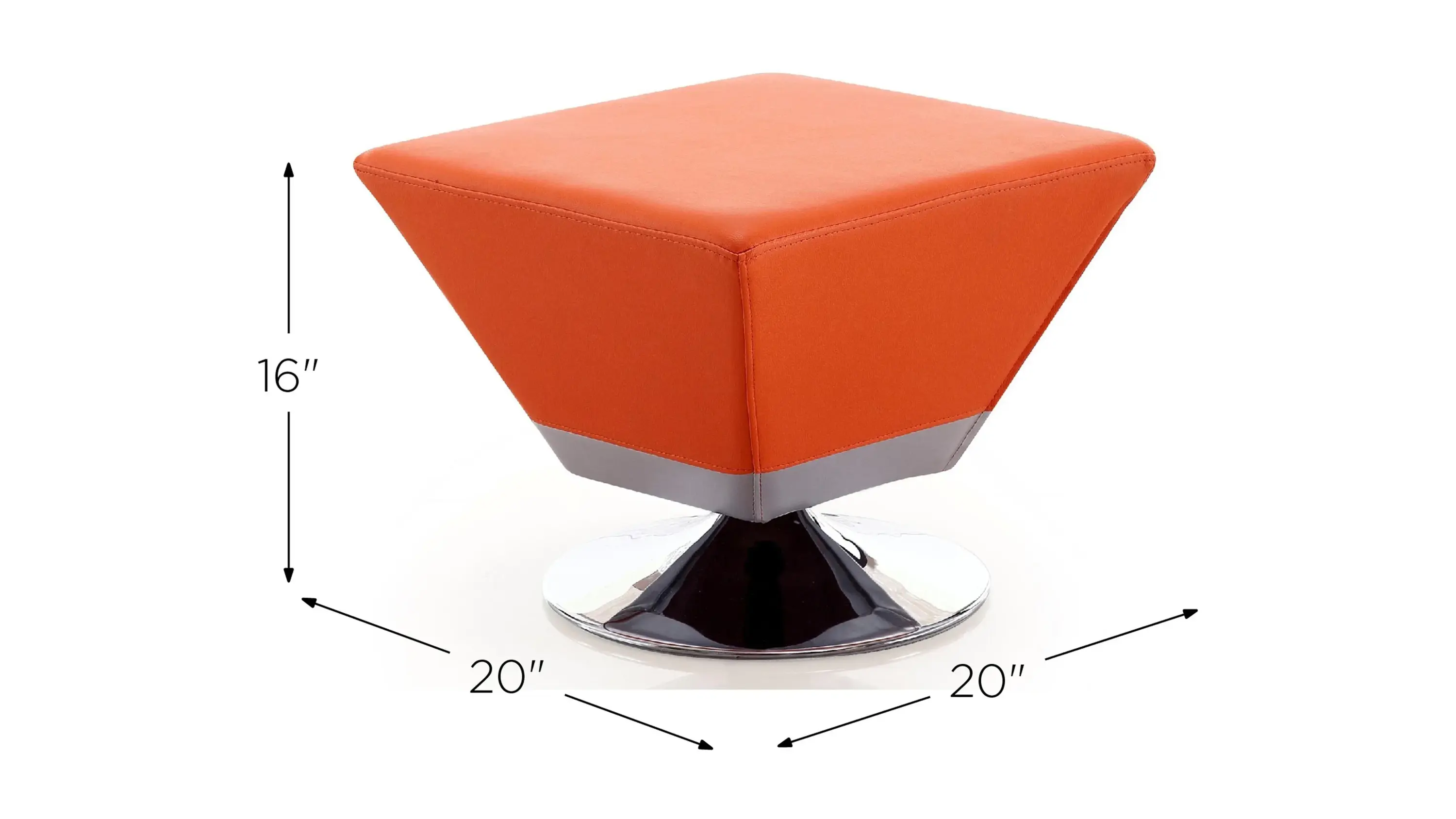 Diamond Swivel Ottoman | Raymour & Flanigan