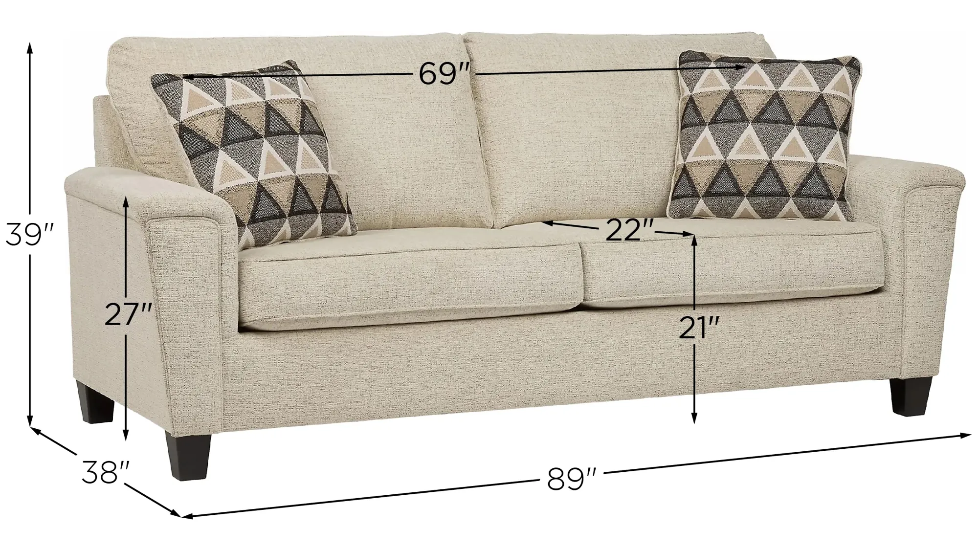 Ashley Abinger Natural Queen Sleeper Sofa