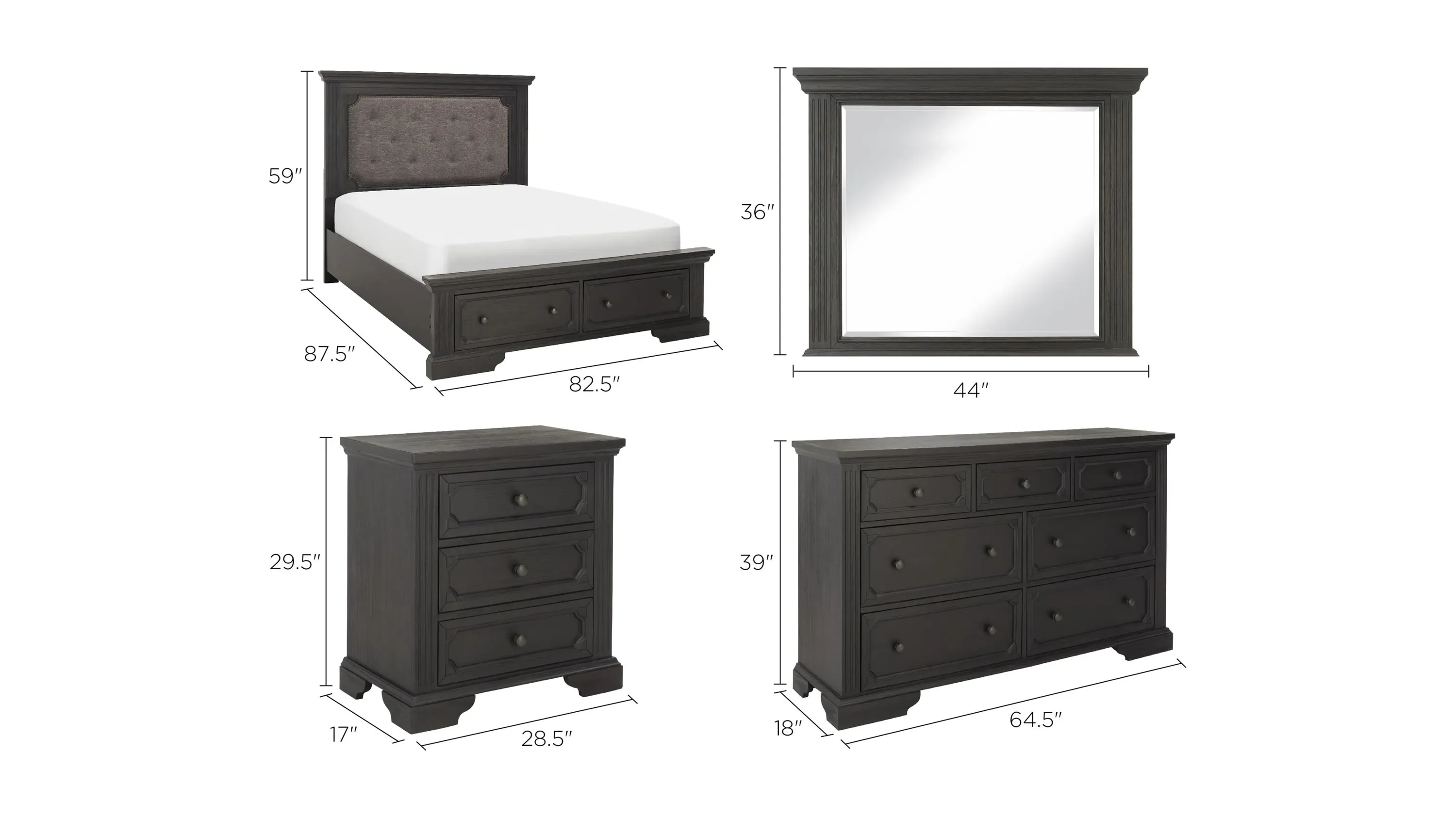 Brunswick 4-pc. Bedroom Set | Raymour & Flanigan
