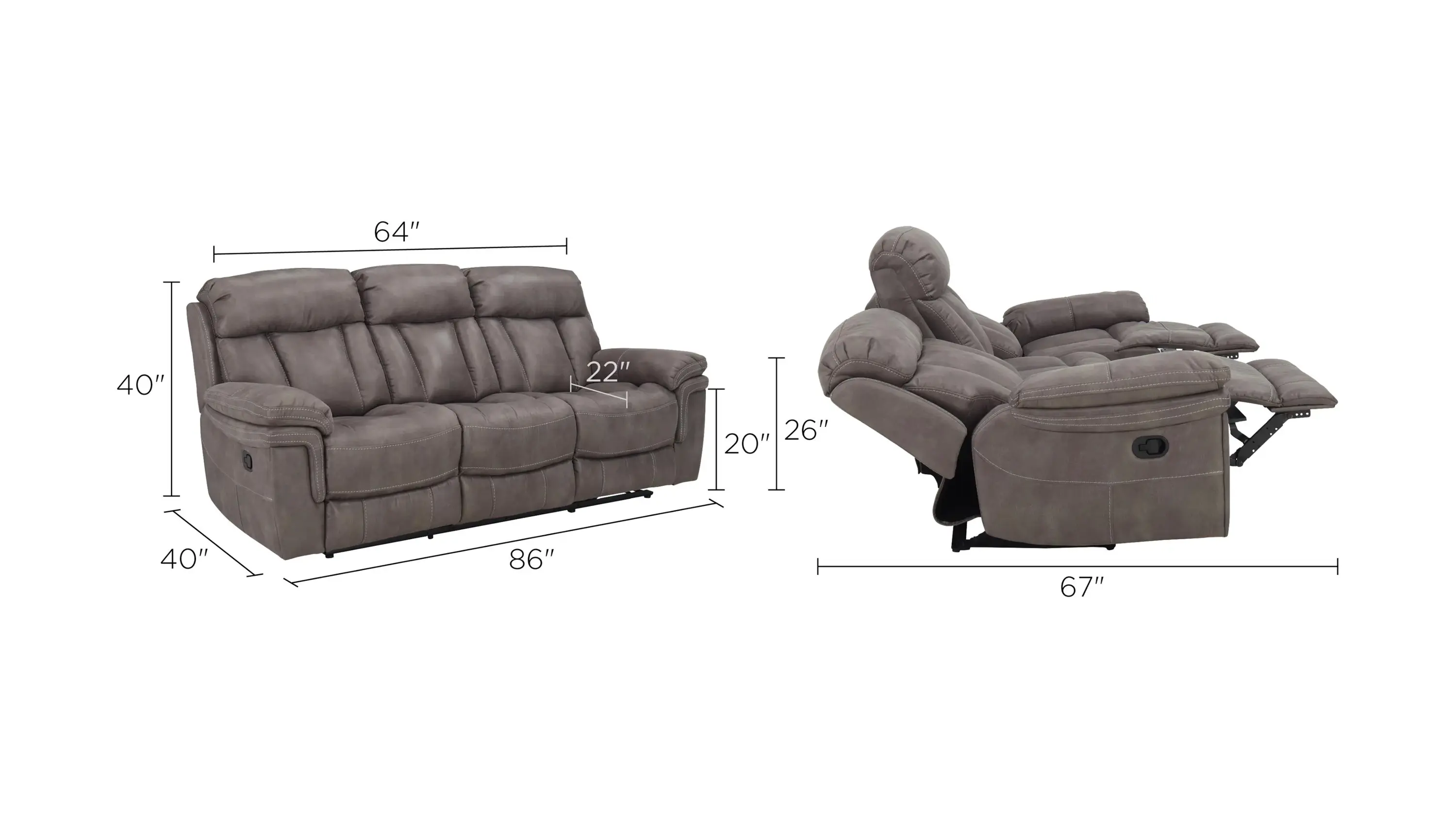 Ryder Reclining Sofa | Raymour & Flanigan | Raymour & Flanigan
