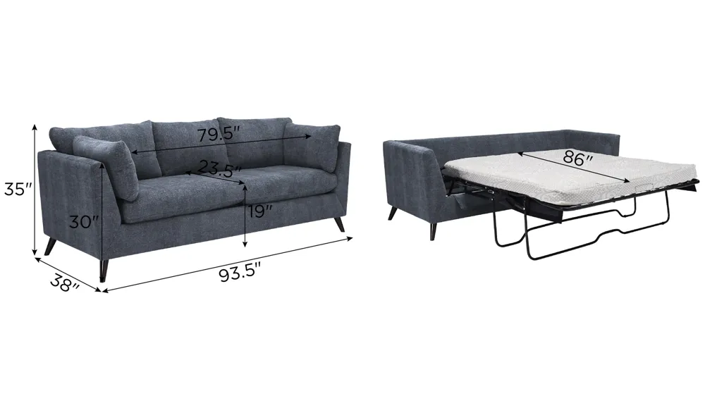 Caruso Queen Memory Foam Sleeper Raymour Flanigan