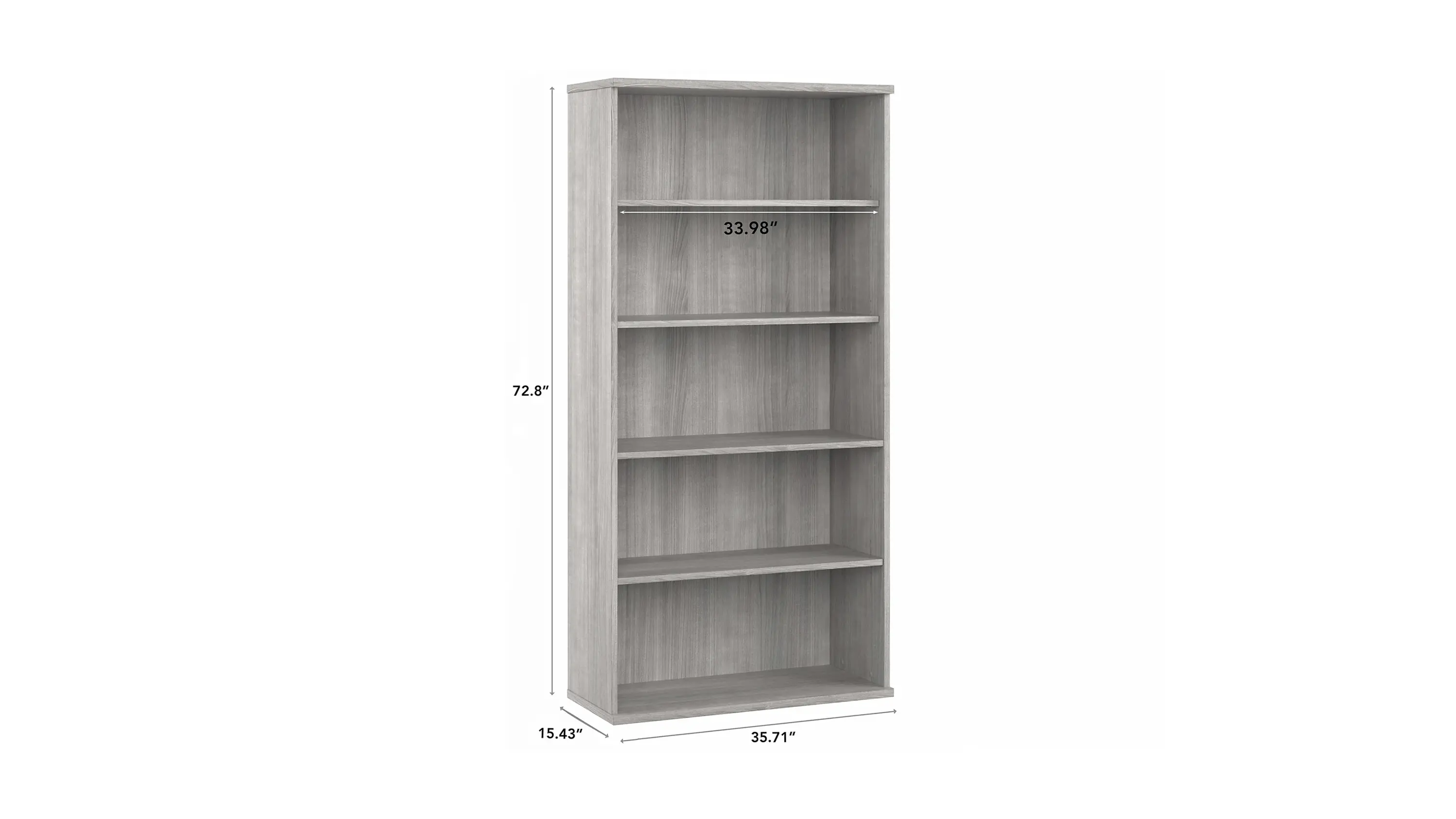Steinbeck 5 Shelf Bookcase | Raymour & Flanigan