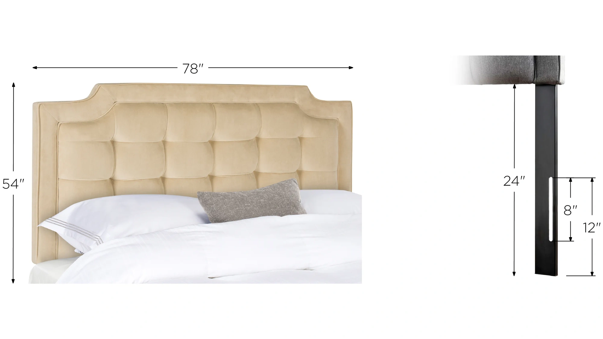 Safavieh sapphire tufted headboard store