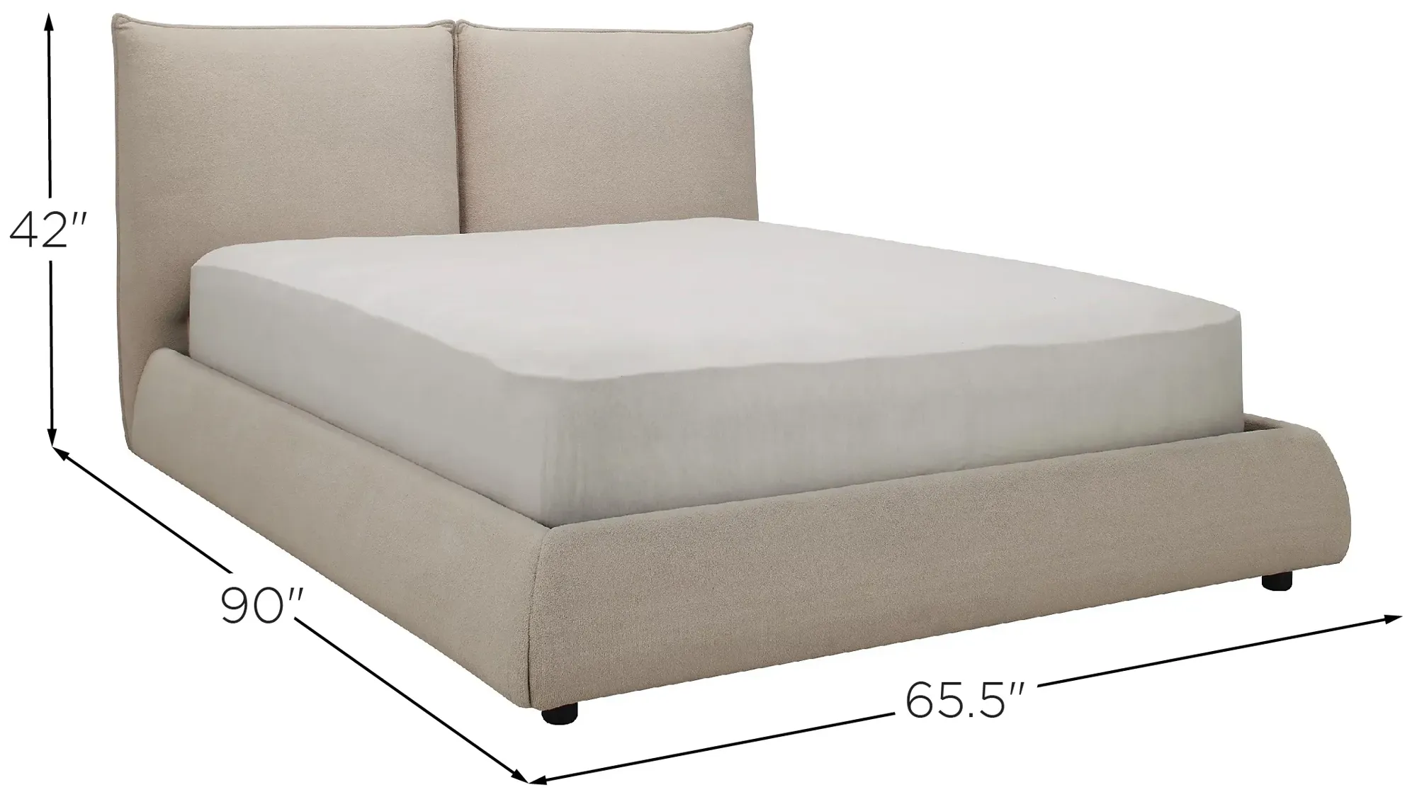 Brynn upholstered platform bed store