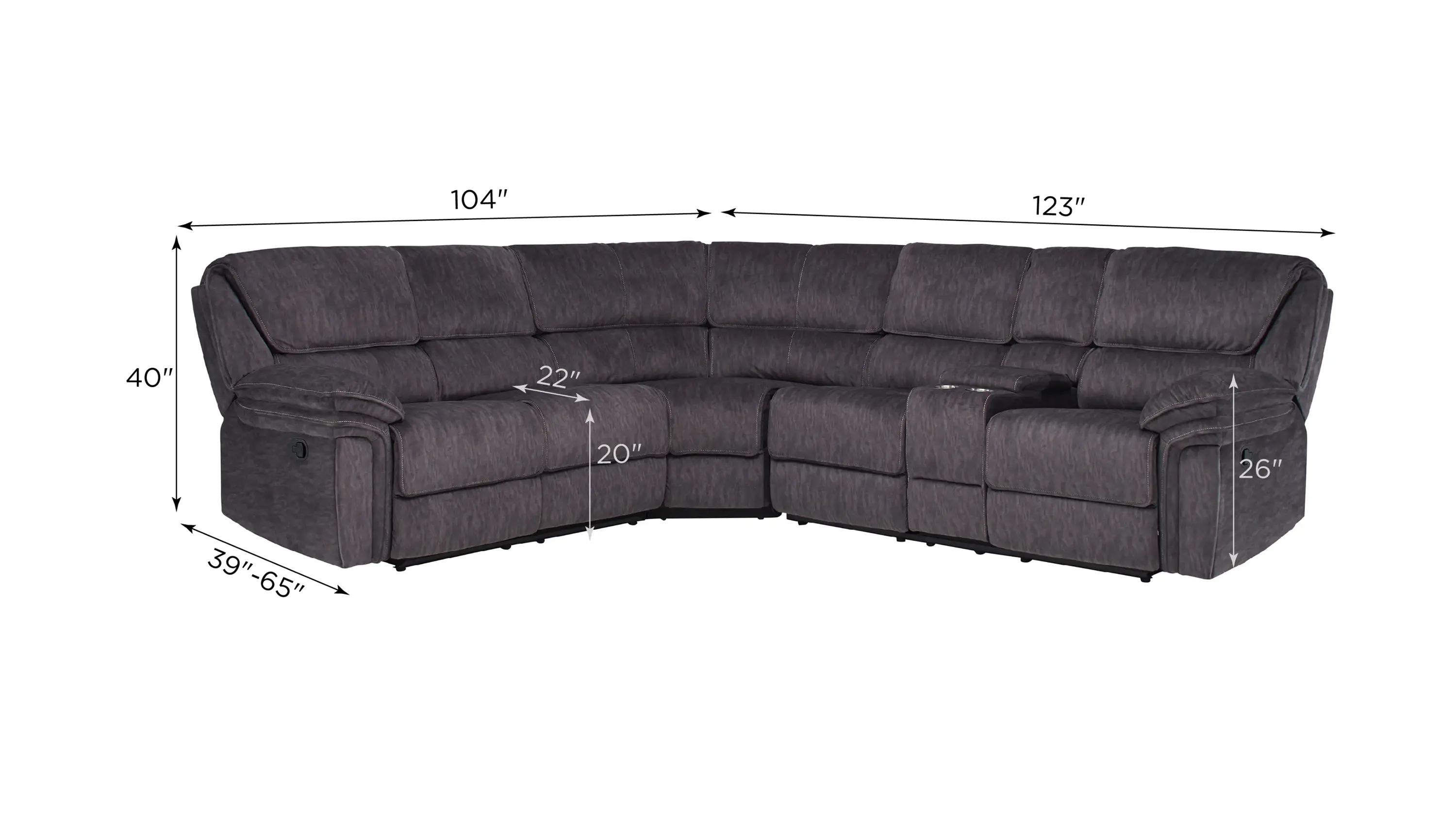Portman 3-pc. Reclining Sectional | Raymour & Flanigan