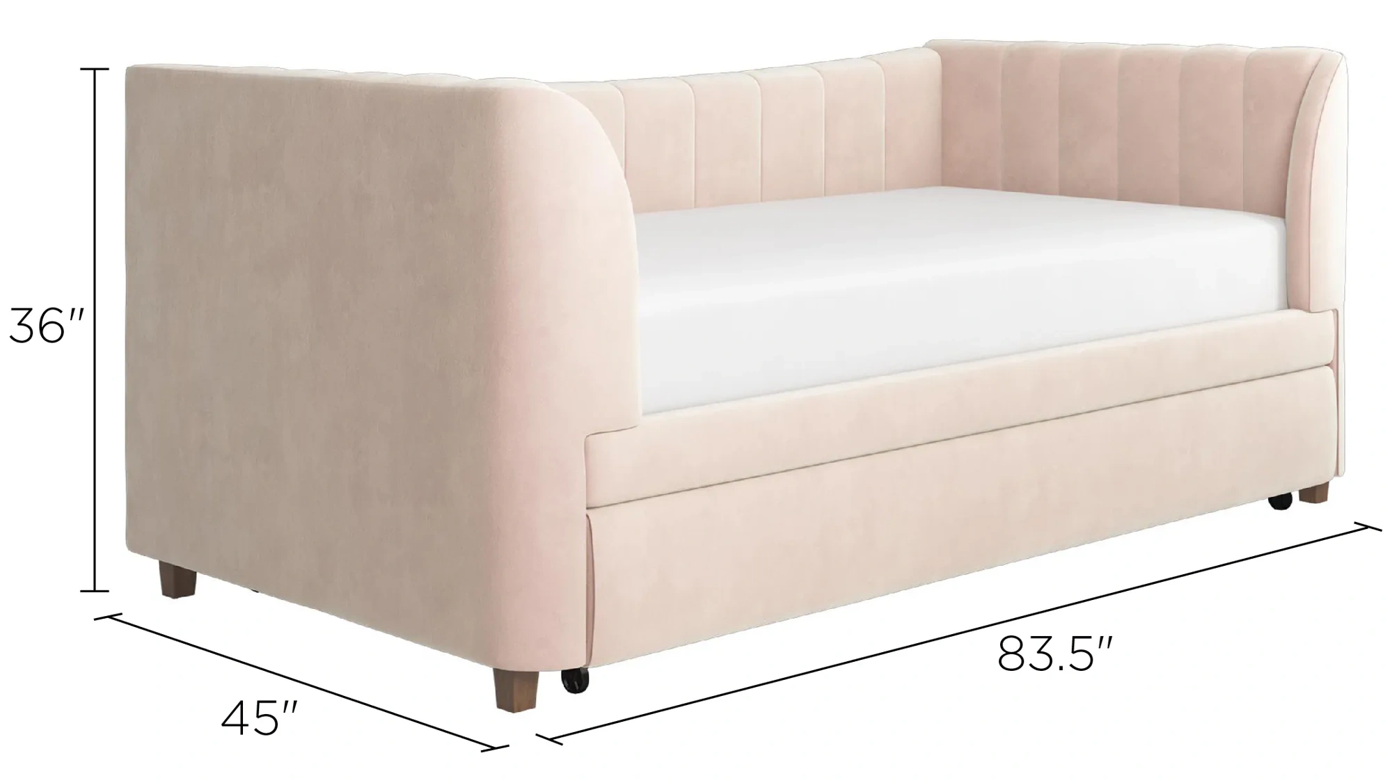 Valentina upholstered twin daybed with trundle store