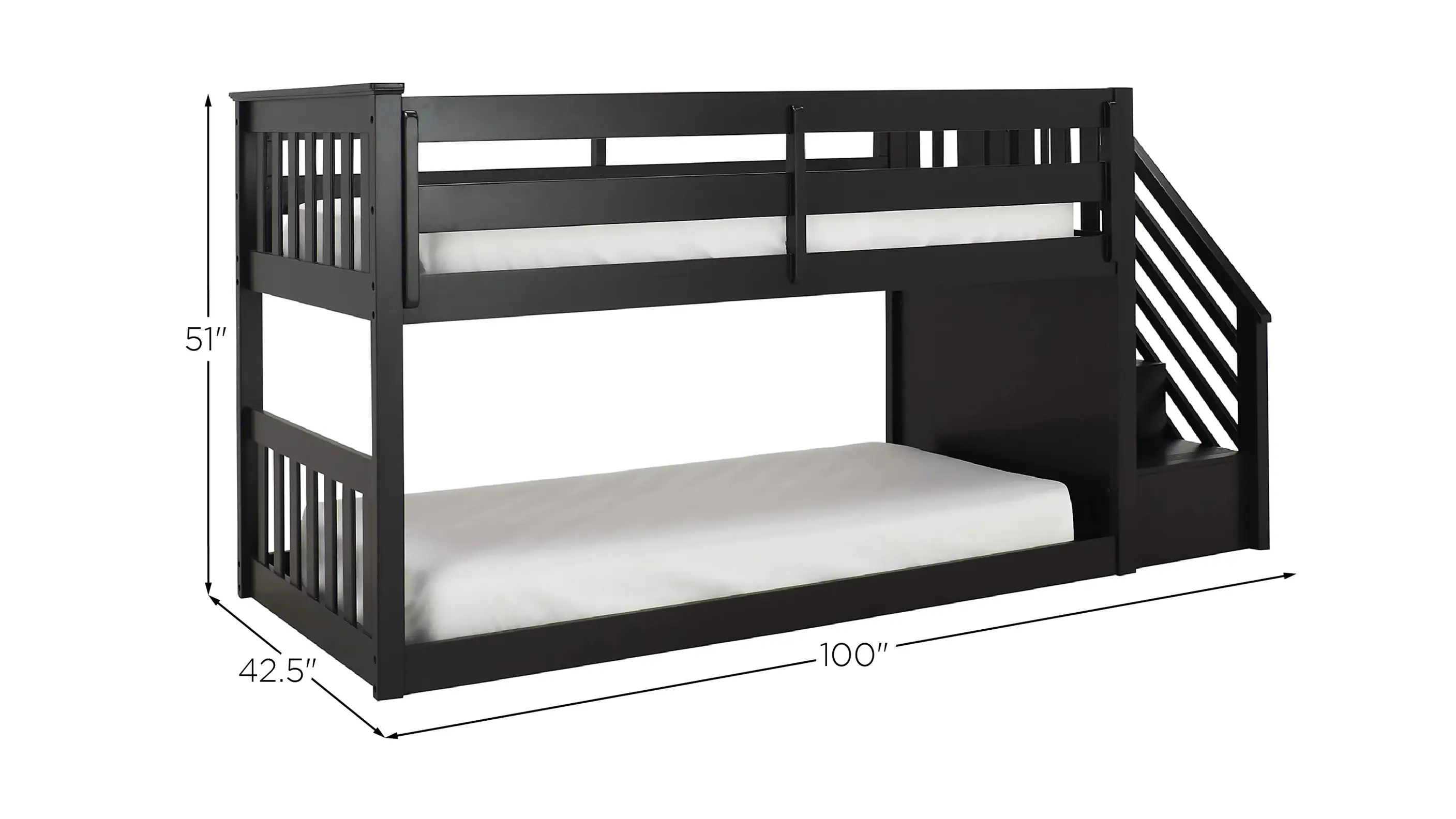 Kingsley Step Bunk Bed | Raymour & Flanigan