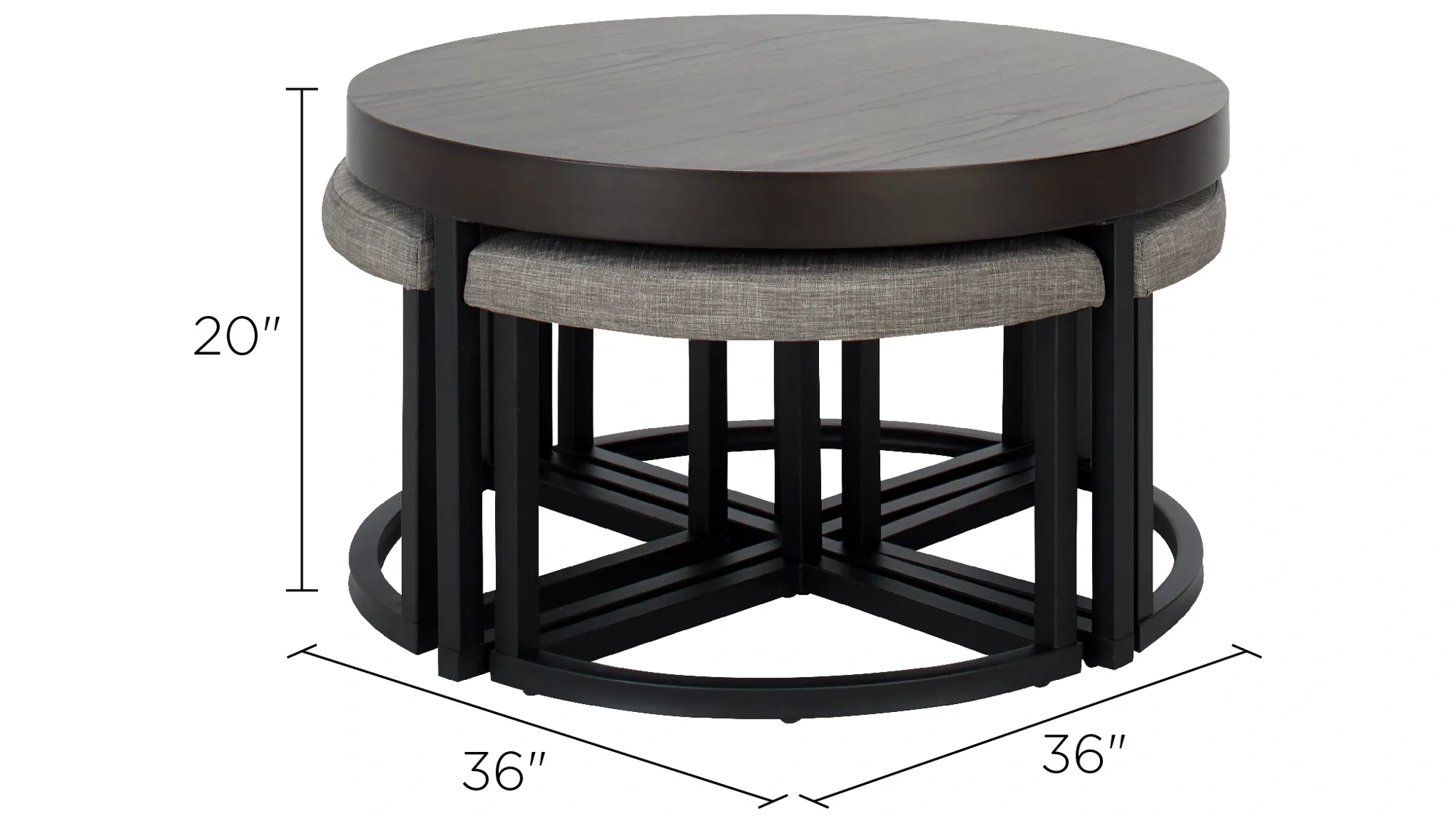 Round cocktail table with stools store