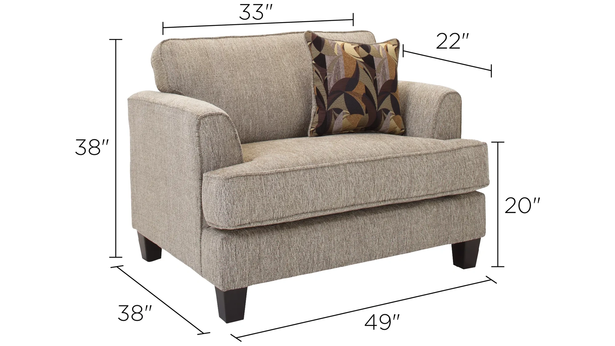 Raymour and flanigan chair and a half store