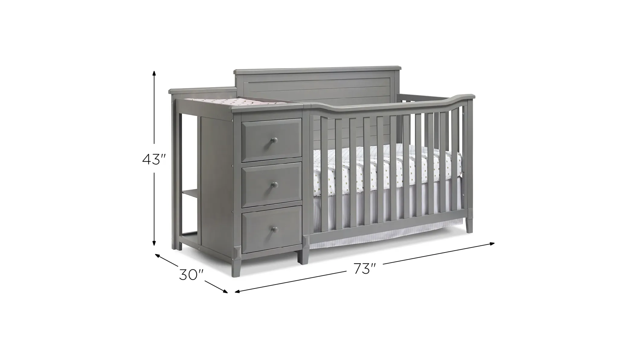 Berkley Panel Crib & Changer | Raymour & Flanigan