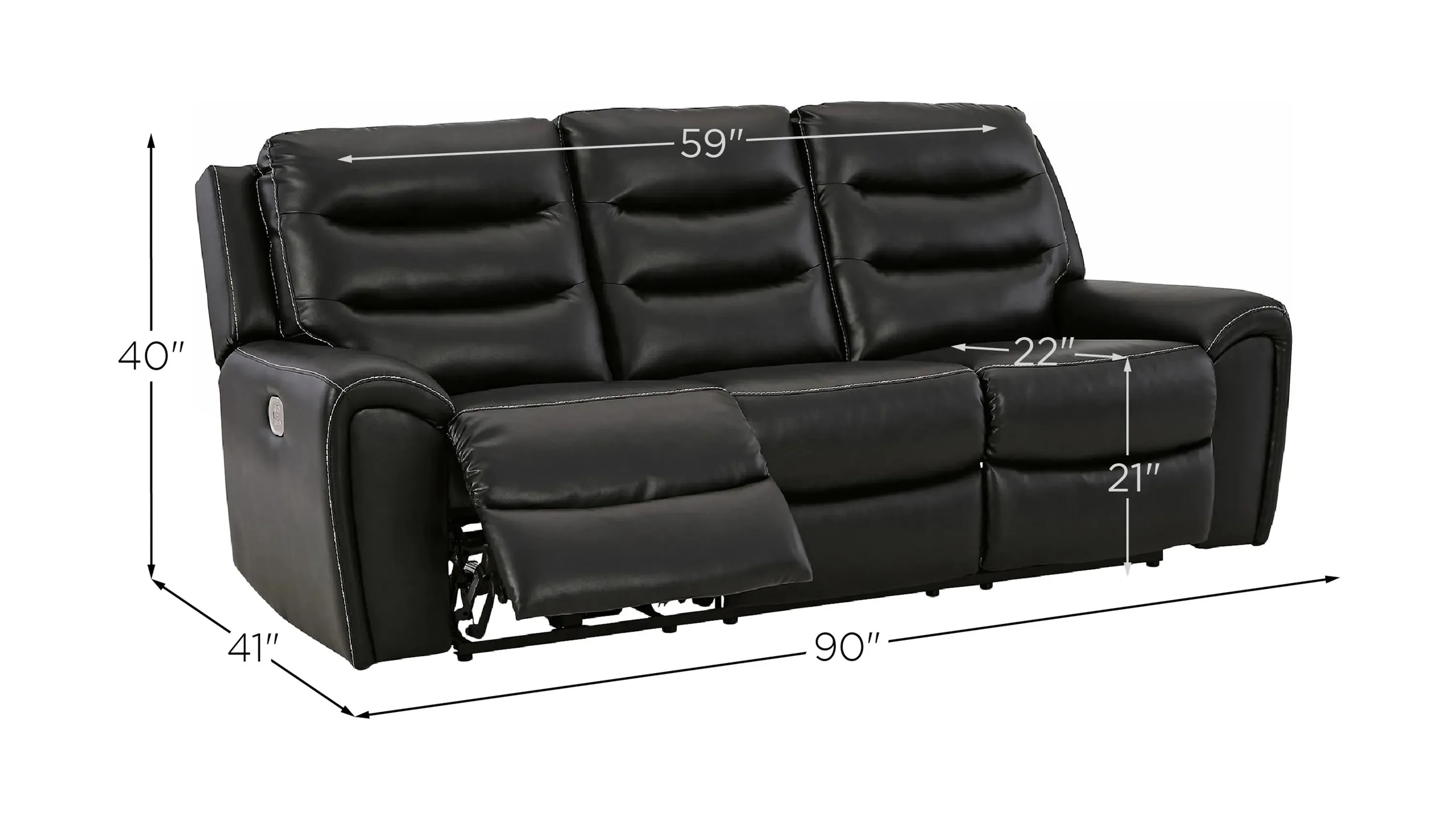 Warlin Power Reclining Sofa | Raymour & Flanigan