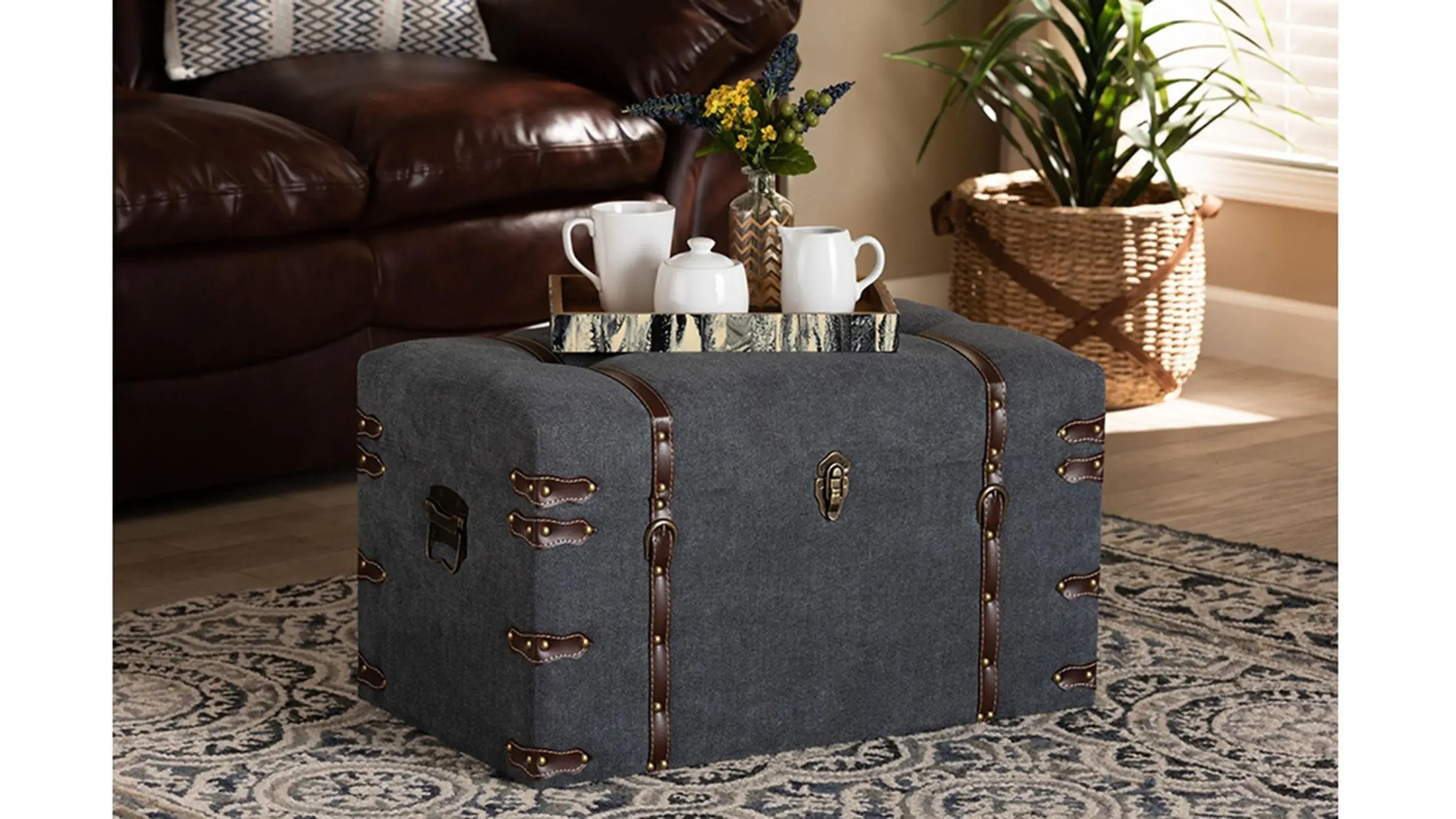 Palma Storage Trunk Ottoman | Raymour & Flanigan