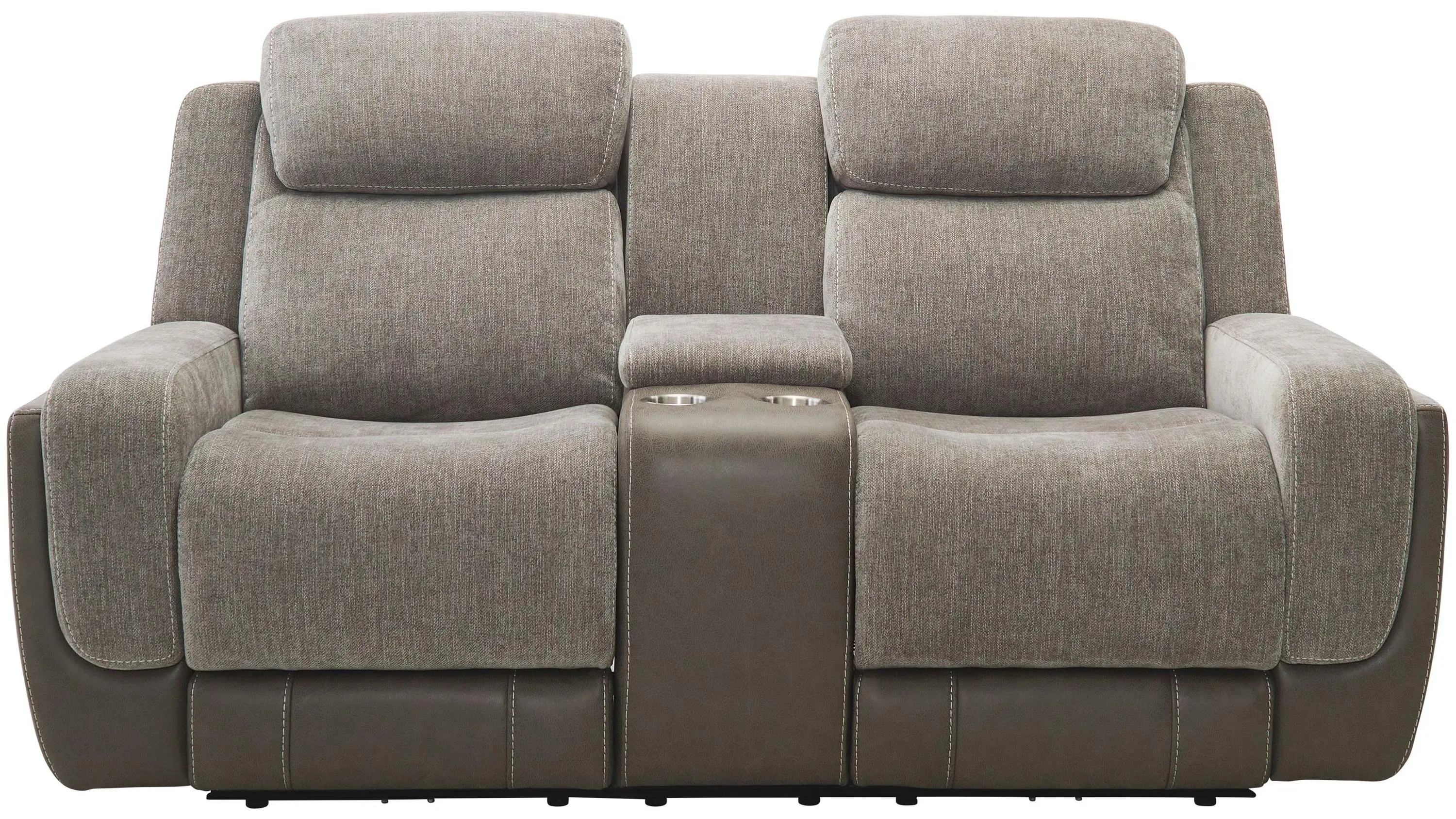 Novah Zero Gravity Power Console Loveseat w Power Headrest Raymour Flanigan