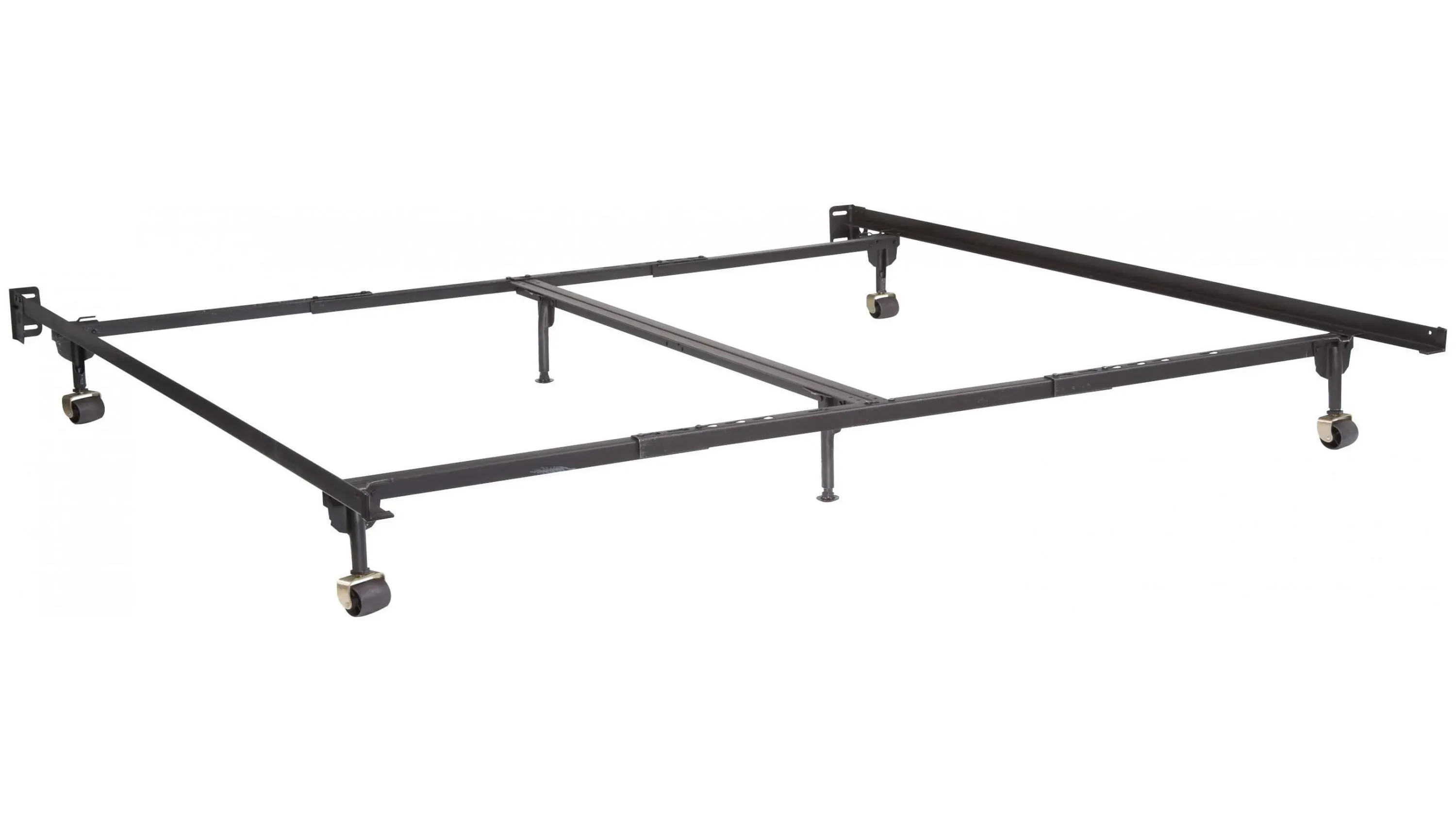 Adjustable Bed Frame w Casters Queen King