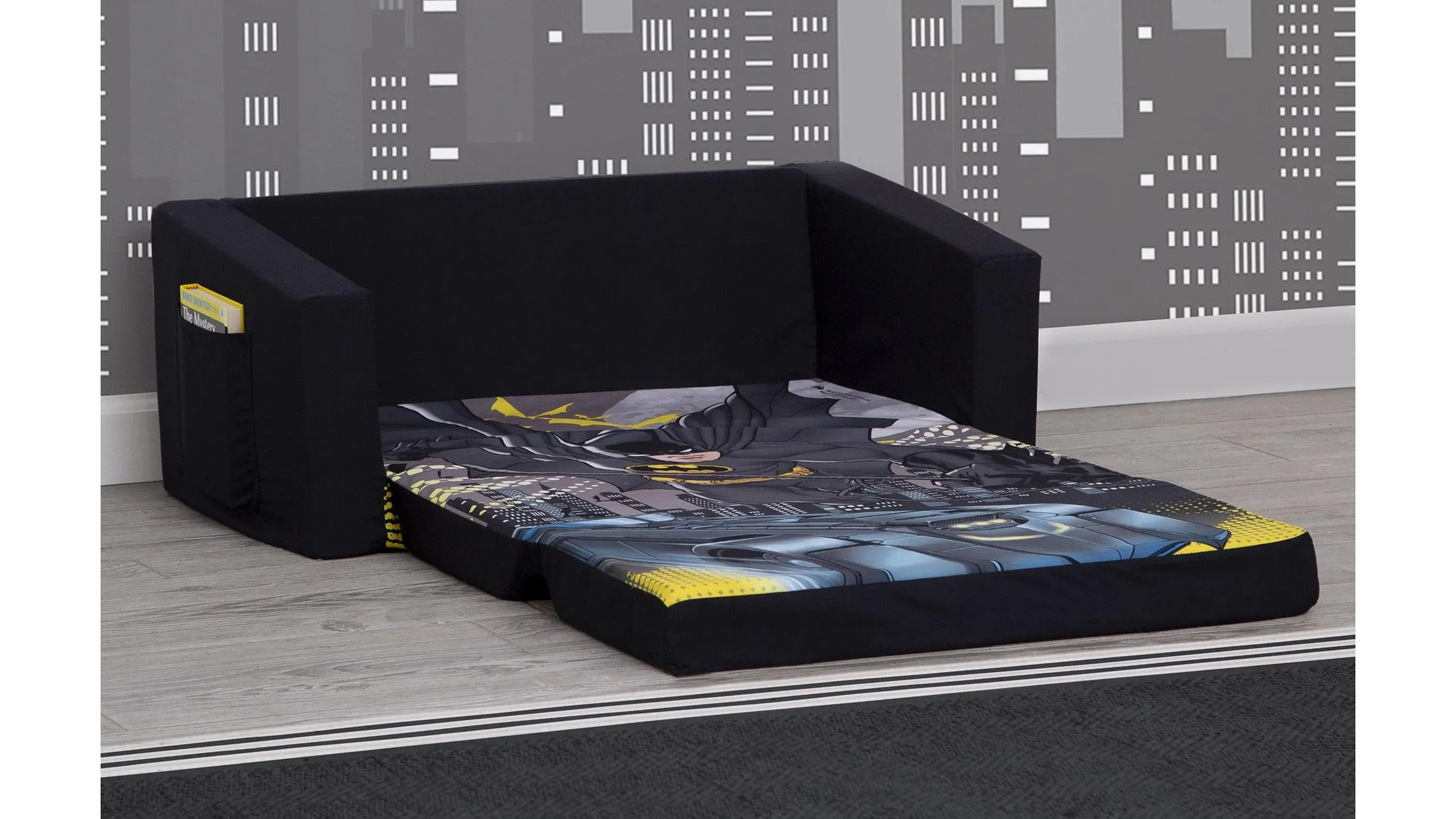 Batman Cozee Flip-Out Kids Sofa 2-in-1 Convertible Sofa to Lounger by ...