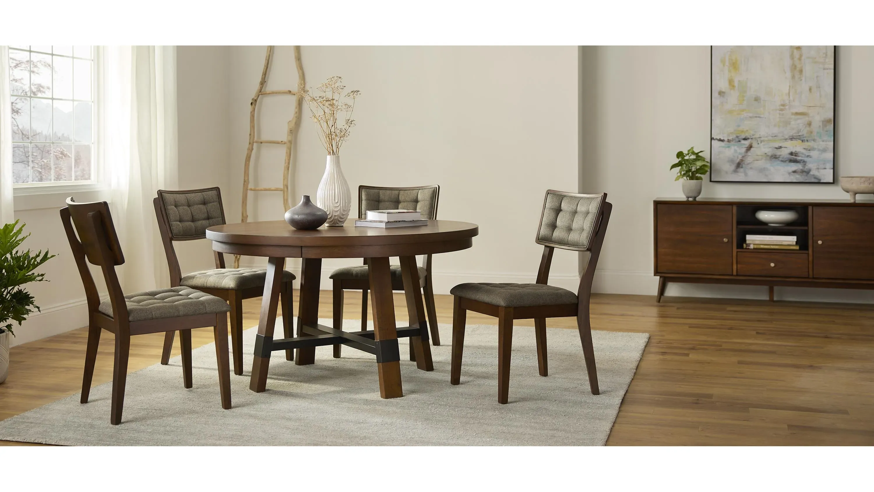 dining table under tv