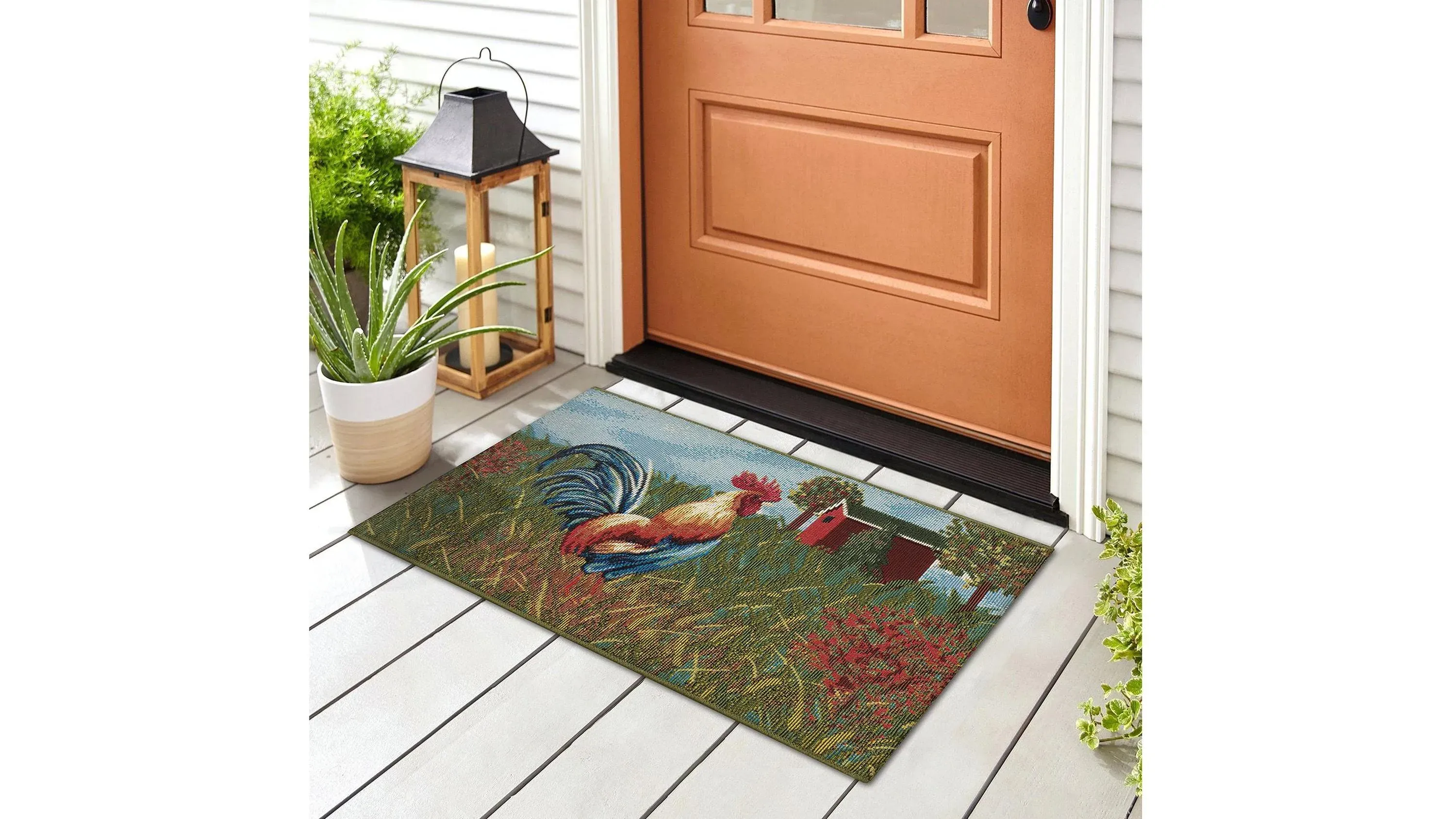 Esencia Rooster Farm Mat | Raymour & Flanigan
