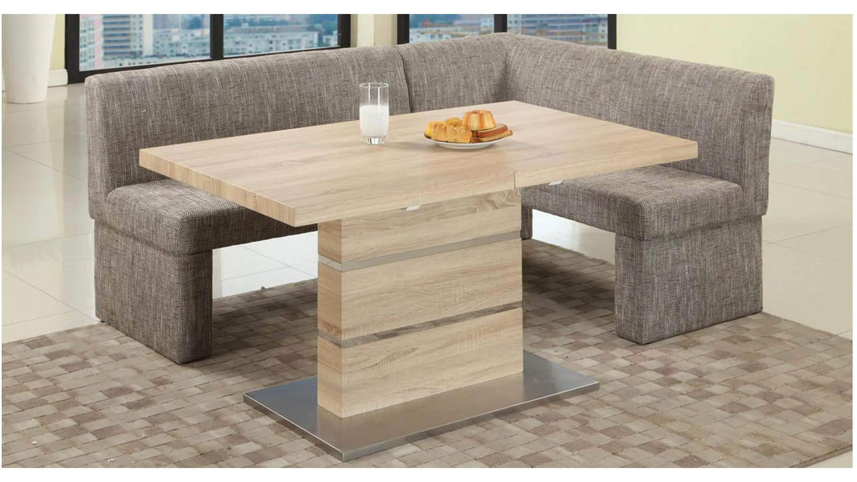 bench dining room corner