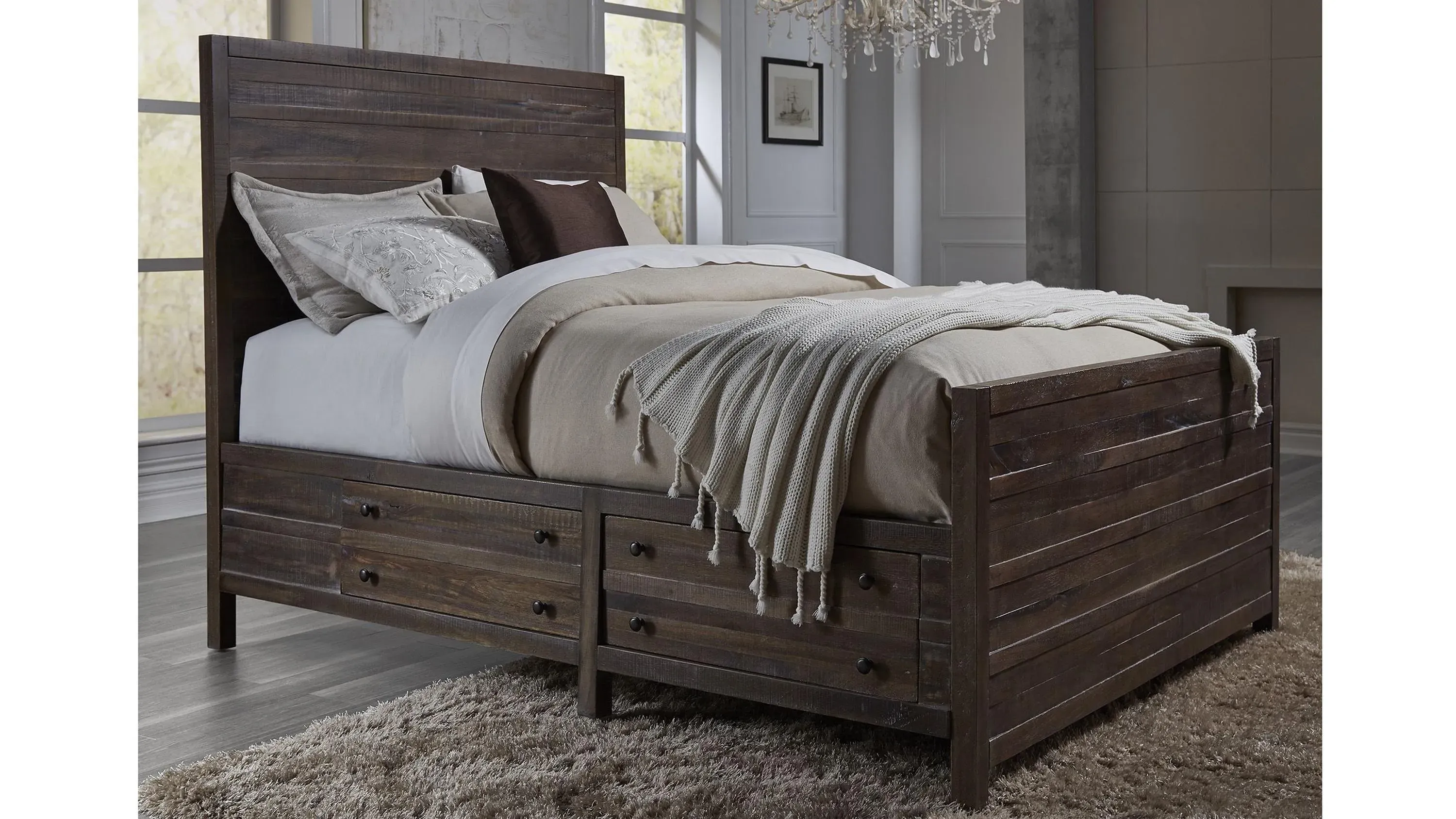 Hanover queen storage bed store