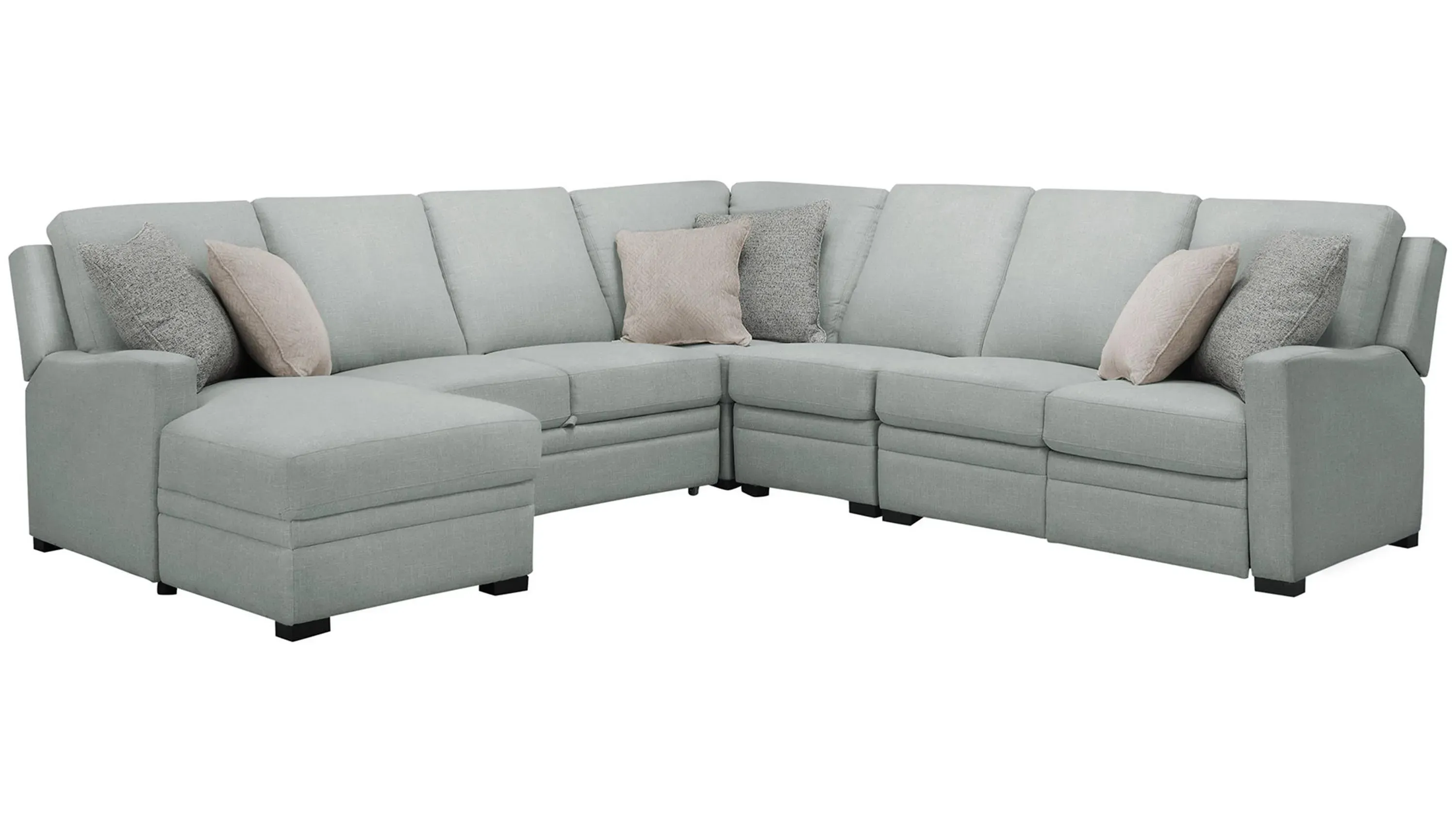 Poppy 5 pc. Power Sectional w Pop Up Sleeper Raymour Flanigan