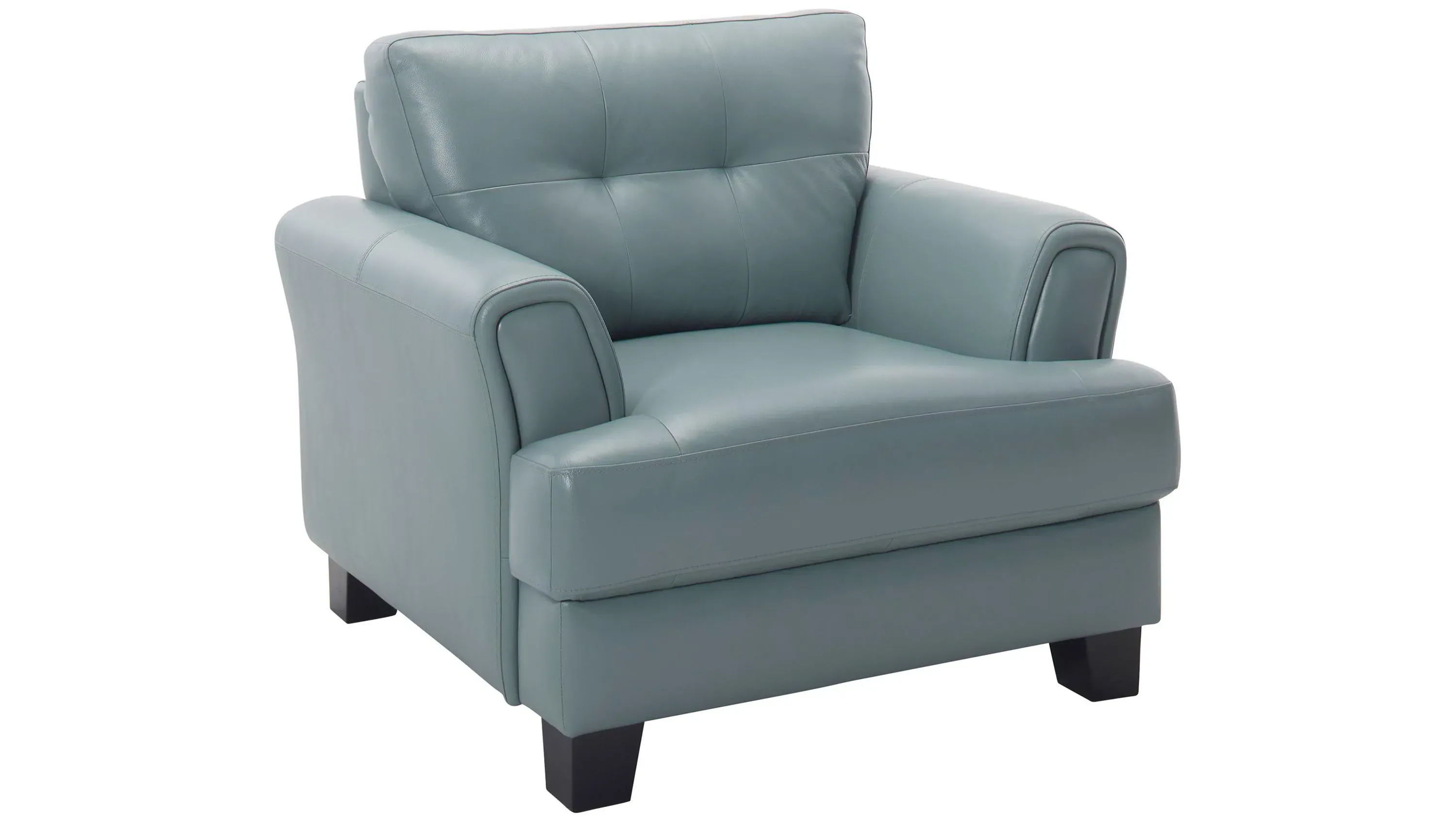 Seafoam green leather couch store
