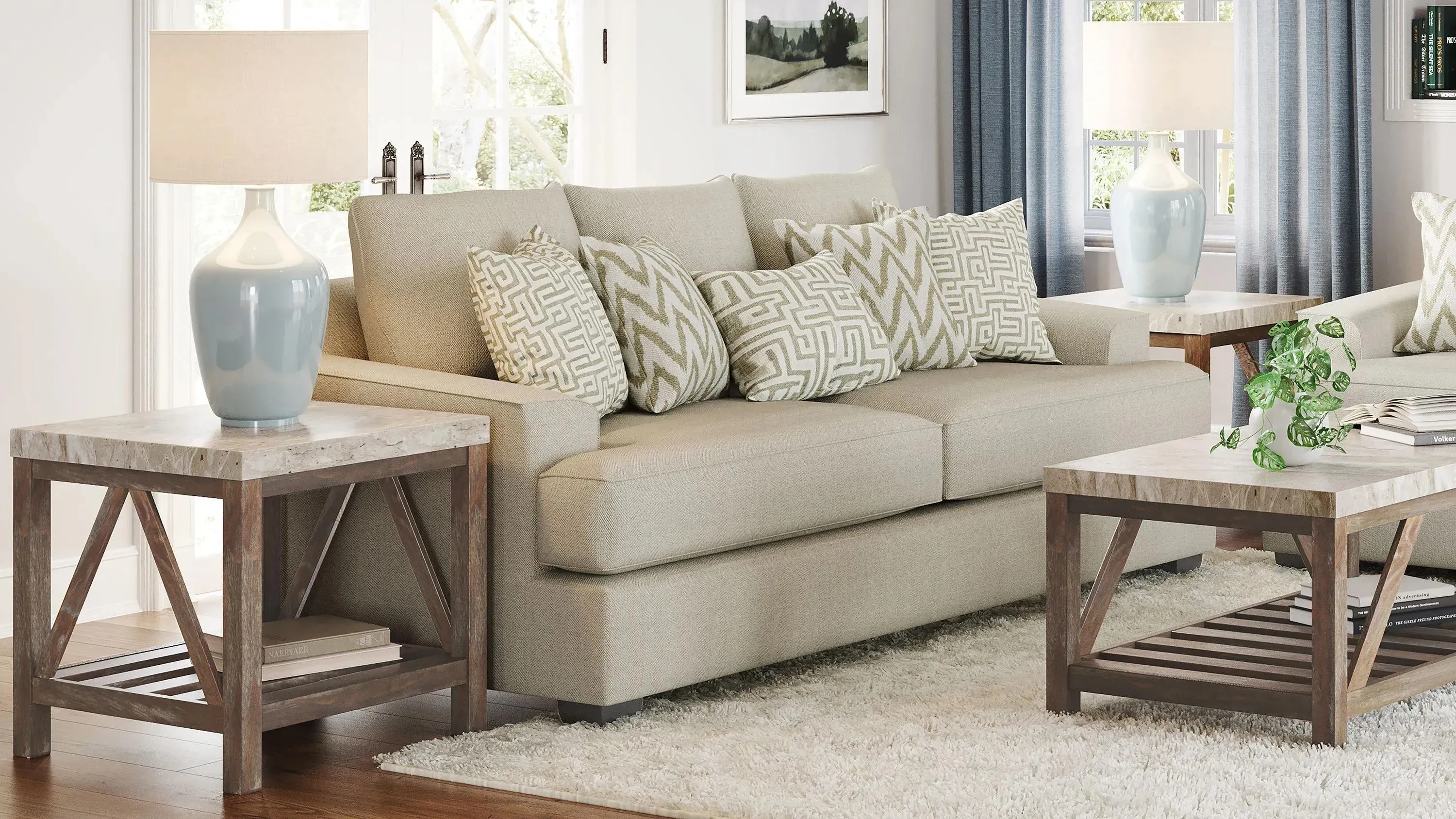 Chenille sofa store
