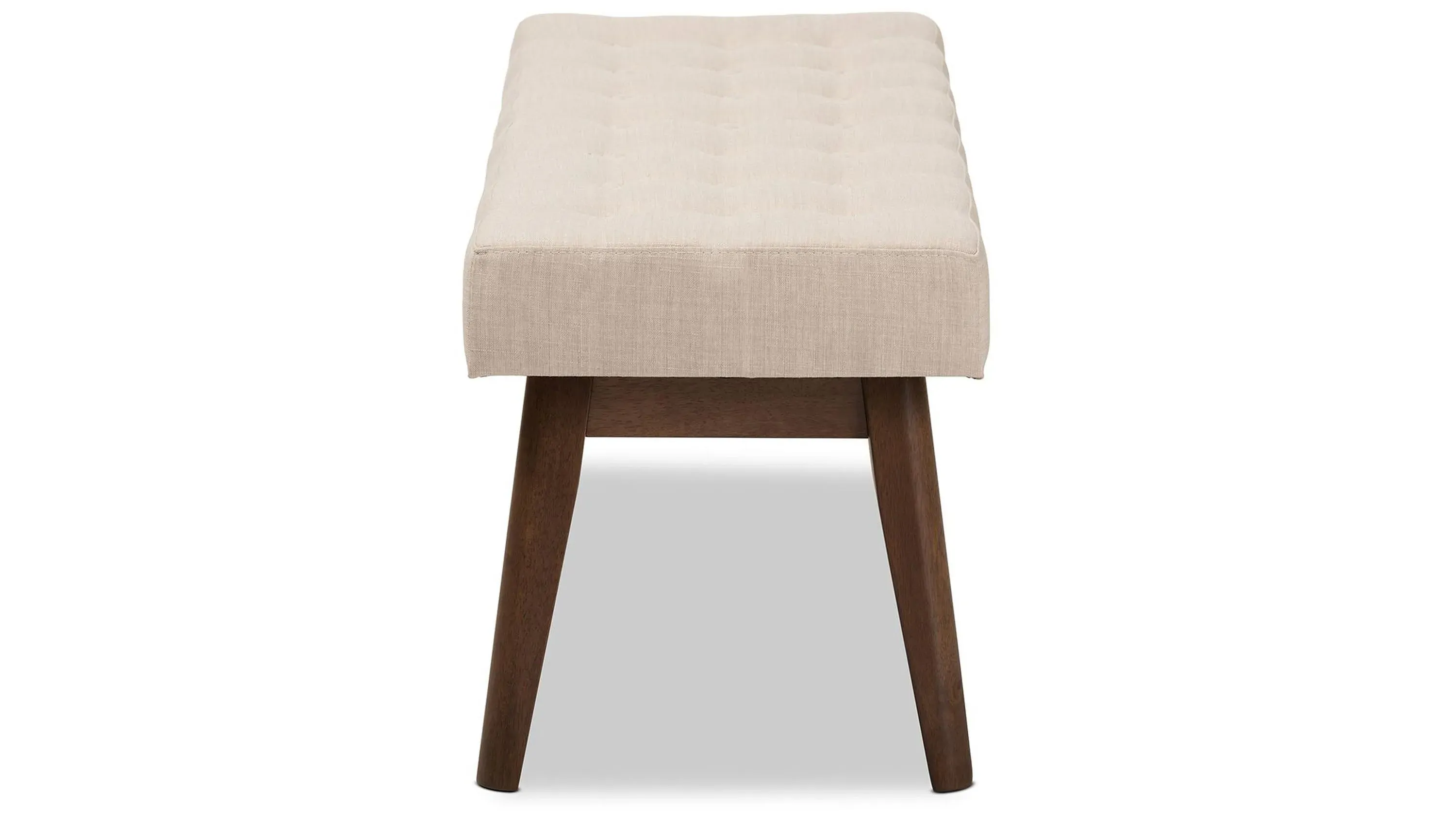 Elia Fabric Button-Tufted Bench | Raymour & Flanigan