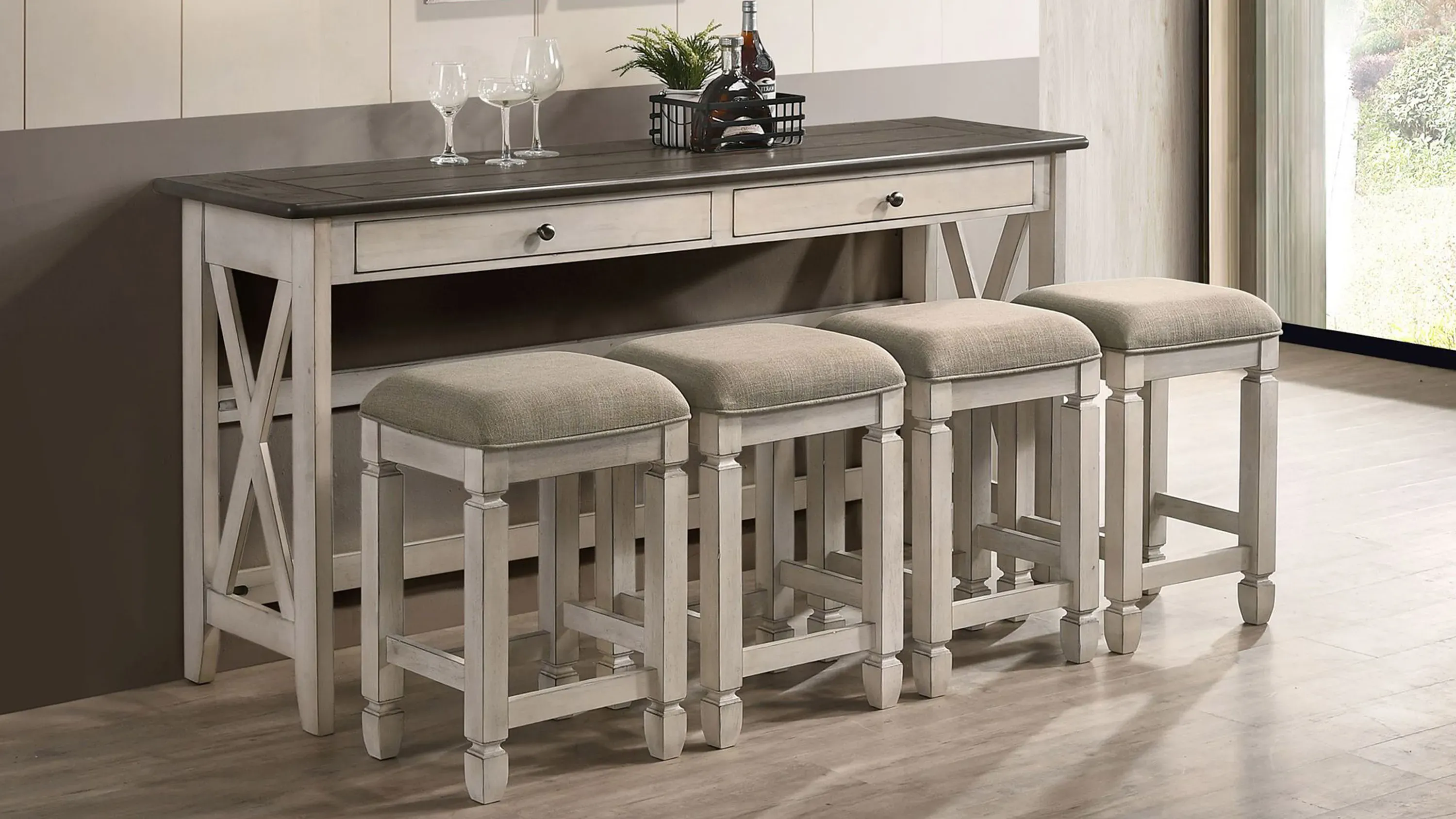 dining table console