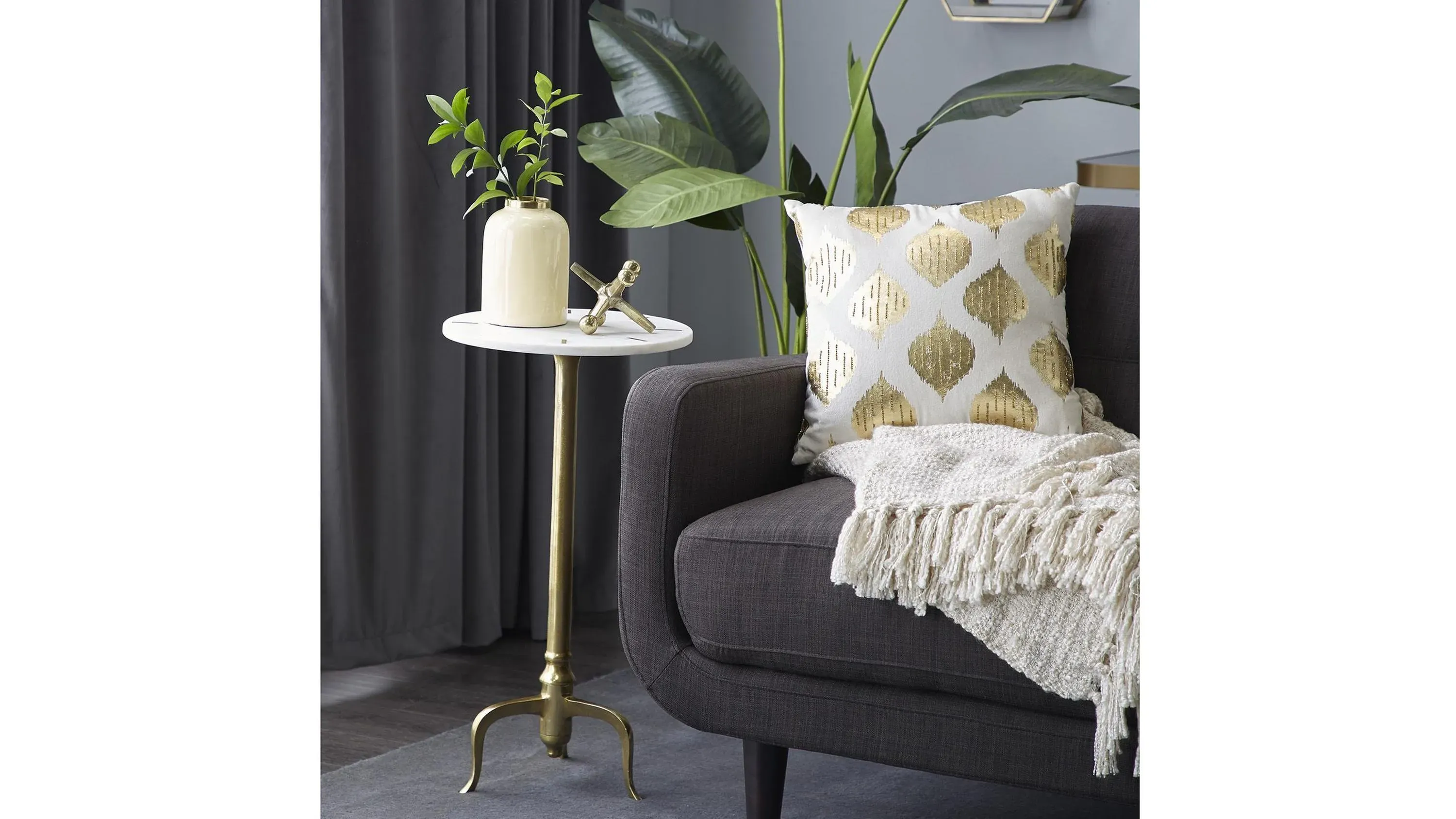 Ivy Collection Tripod Accent Table | Raymour & Flanigan