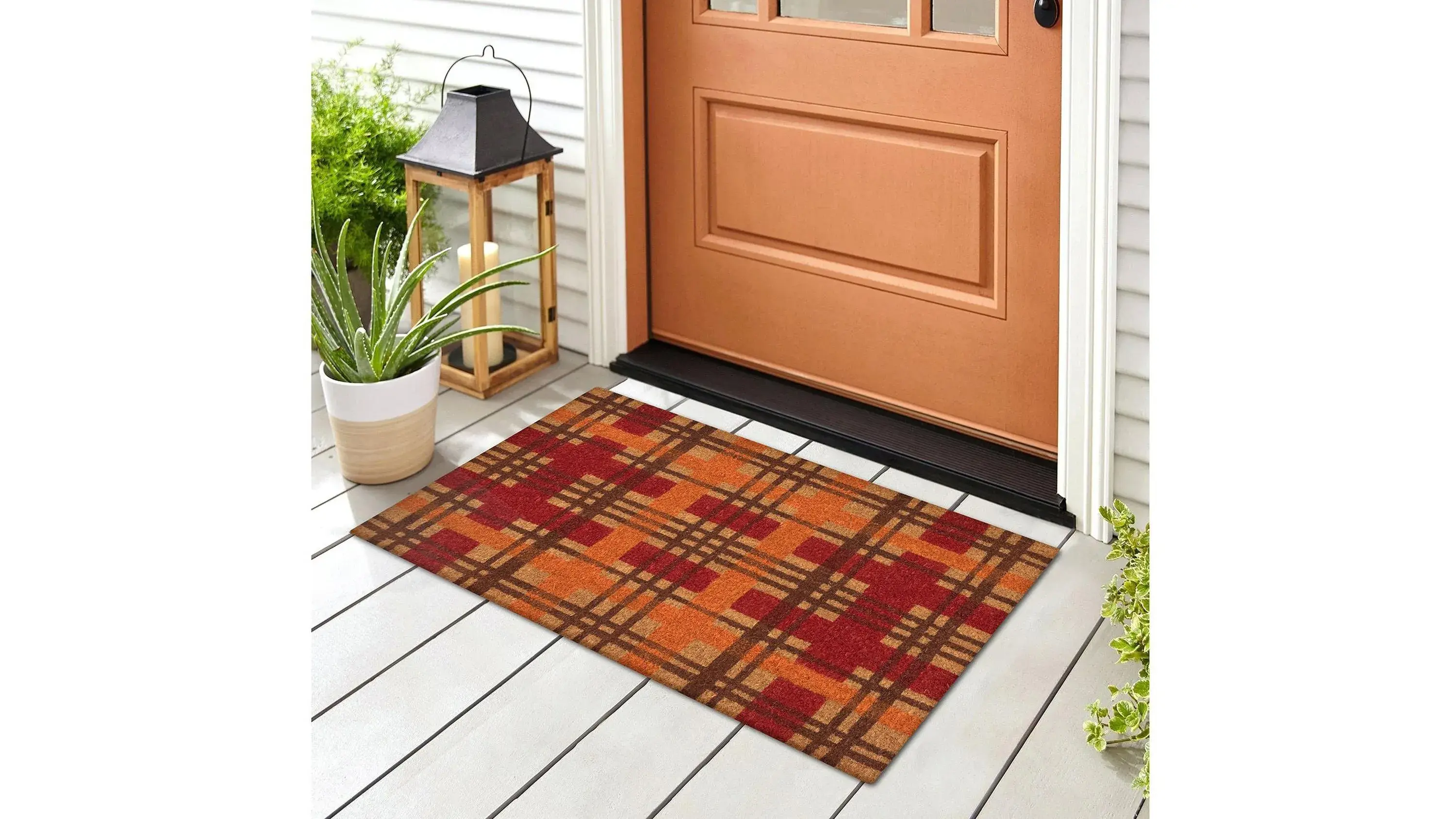 Natura Plaid Mat | Raymour & Flanigan