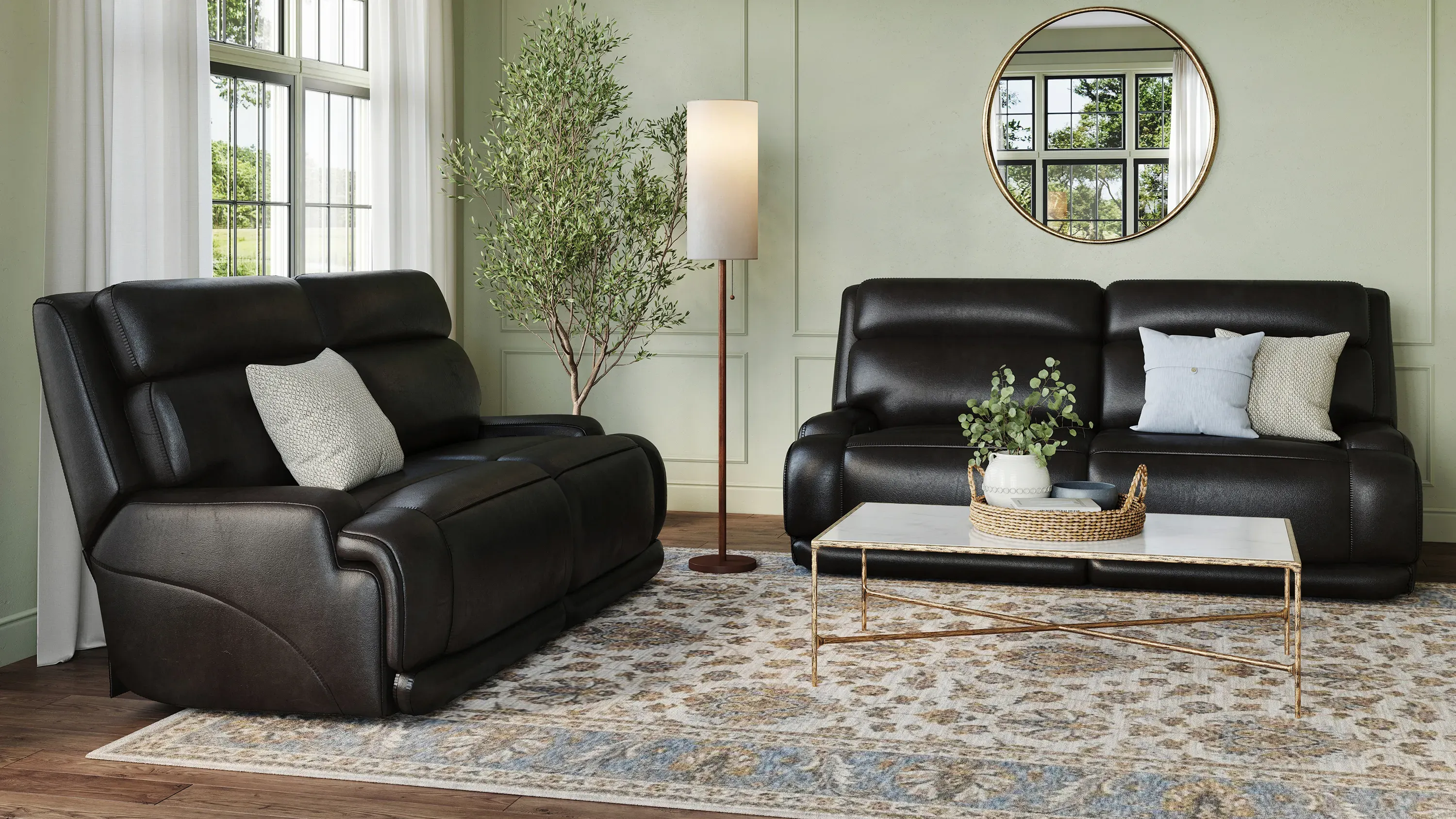Raymour and flanigan leather loveseats store