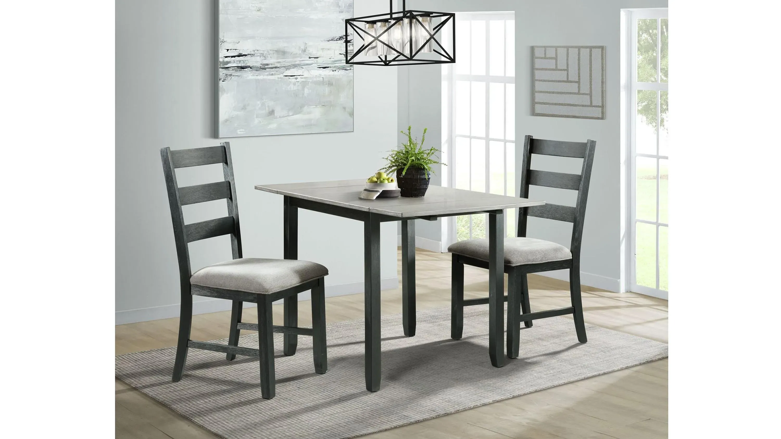 Small drop leaf table and chairs set store